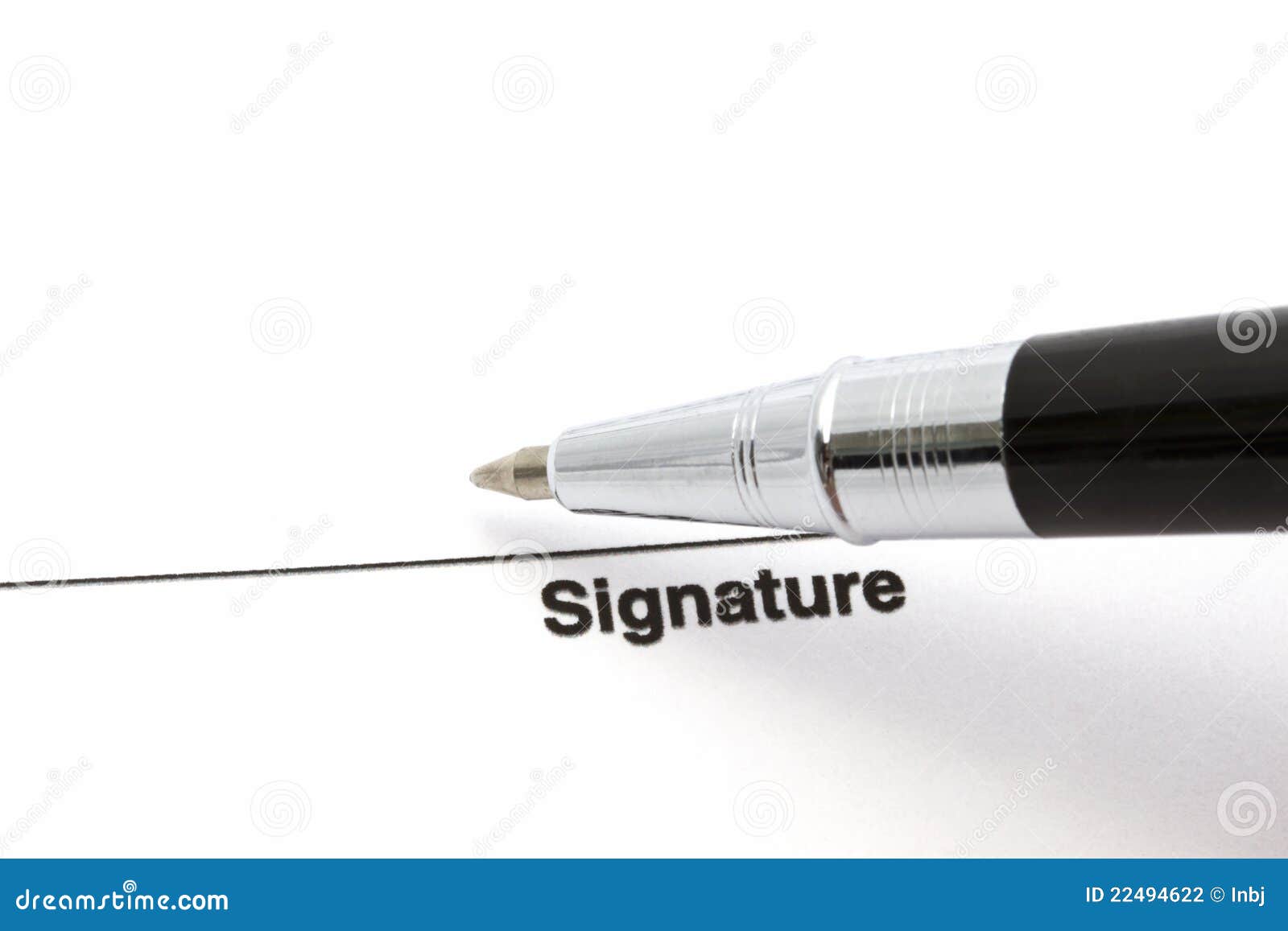 Pen and signature stock photo. Image of calligraphy, financial - 22494622