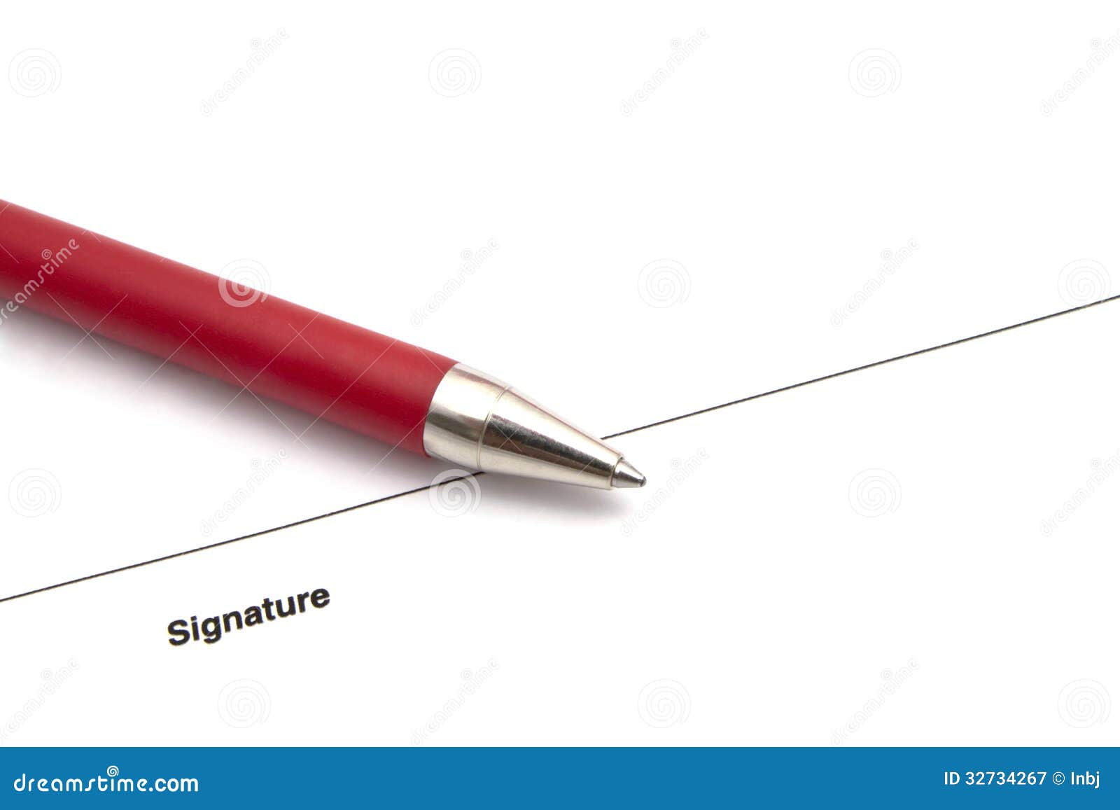 Pen and Signature stock image. Image of success, agreement - 32734267
