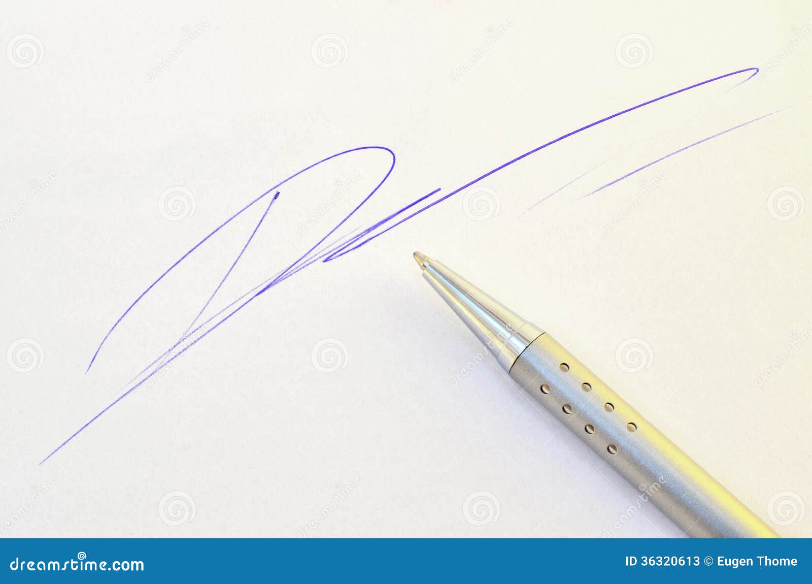 Pen with signature stock image. Image of sign, handwritten - 36320613
