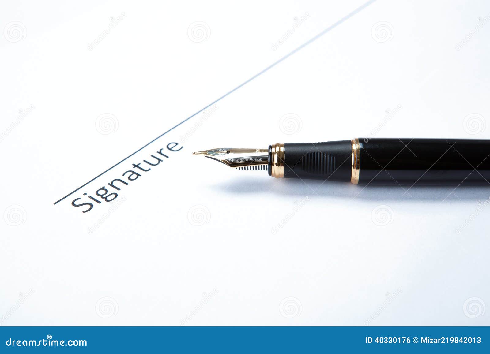Pen and signature stock photo. Image of occupation, signature - 40330176