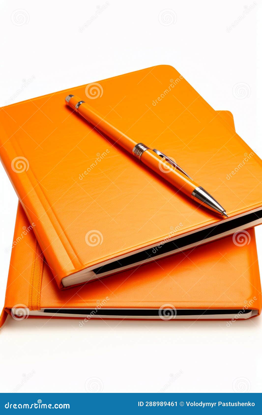 Pen is Sitting on Top of Notebook on Table. Generative AI Stock Image ...