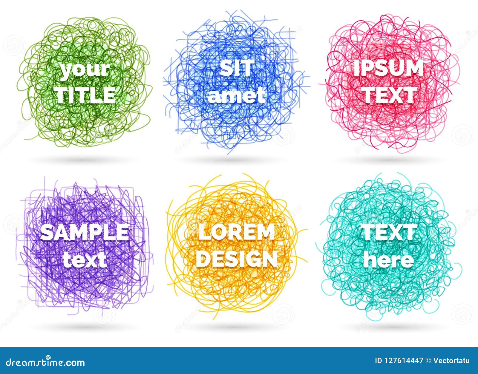 Pen sketch mess labels stock vector. Illustration of curled - 127614447