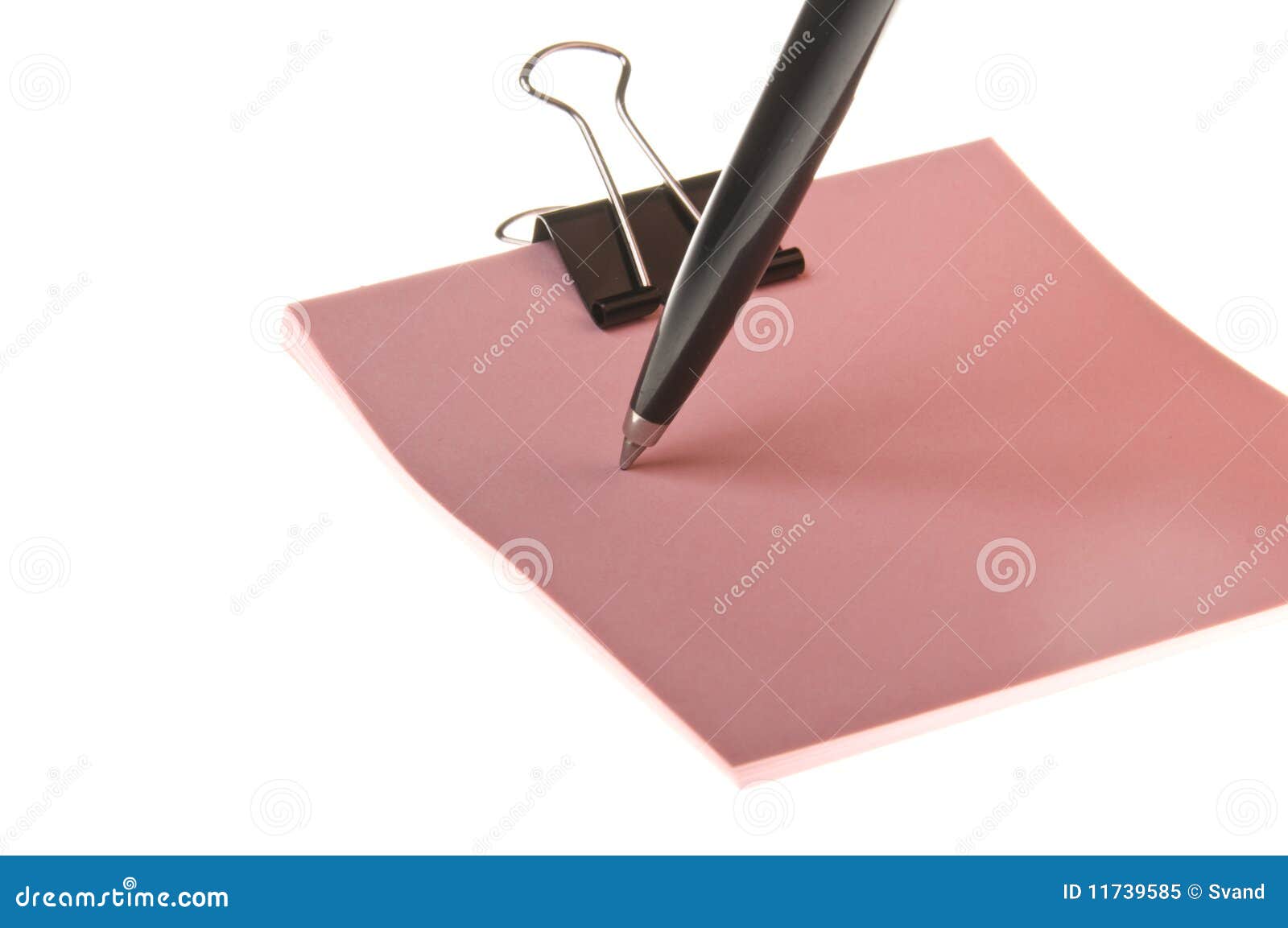 Pen and sticker for office stock image. Image of isolated - 11739585