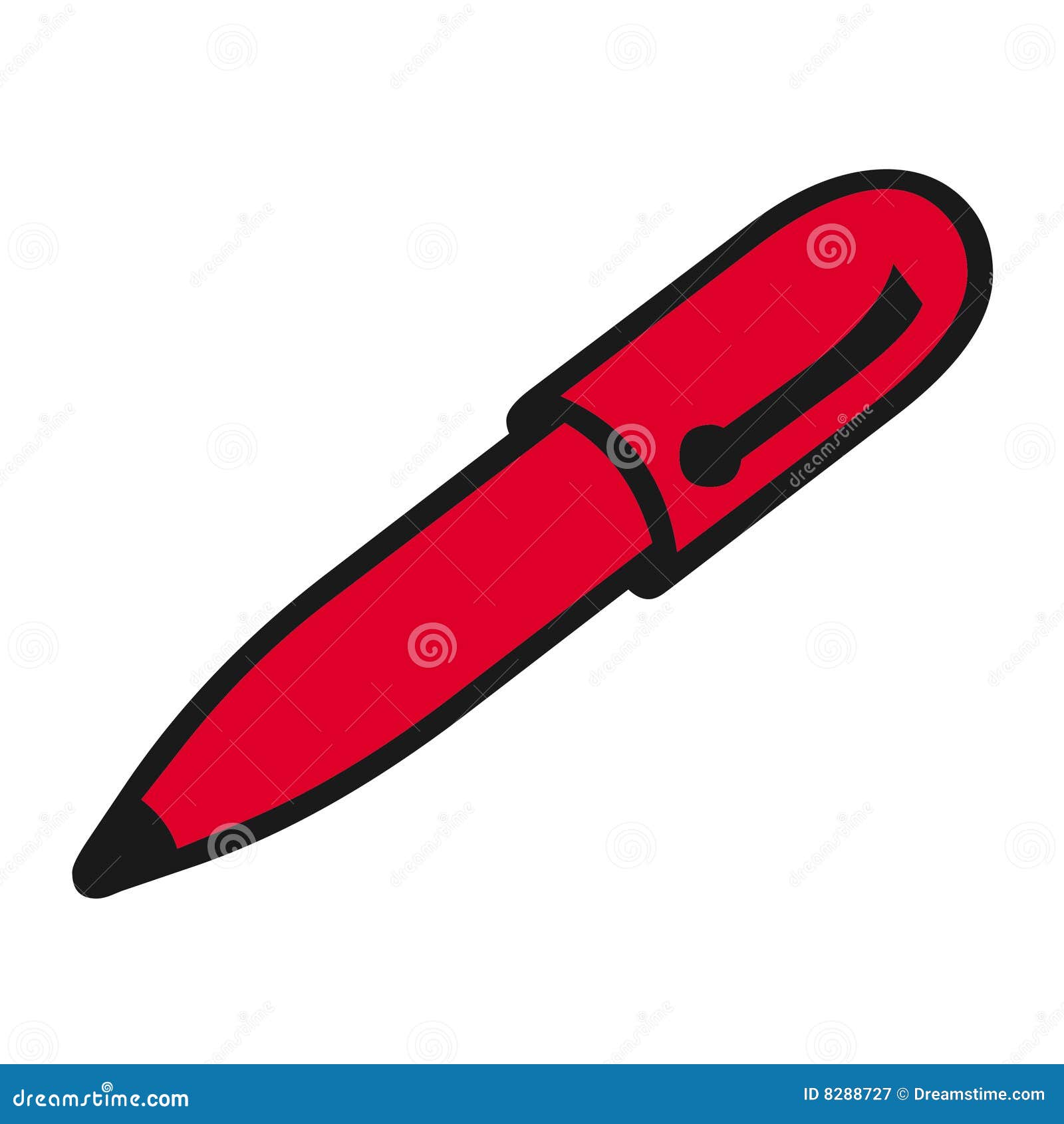 Pen symbol stock illustration. Illustration of shape, closeup - 8288727