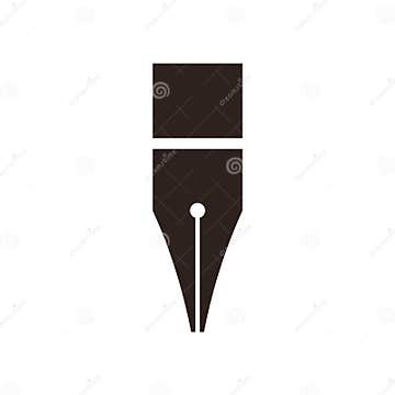Pen symbol stock vector. Illustration of fountain, black - 40077554