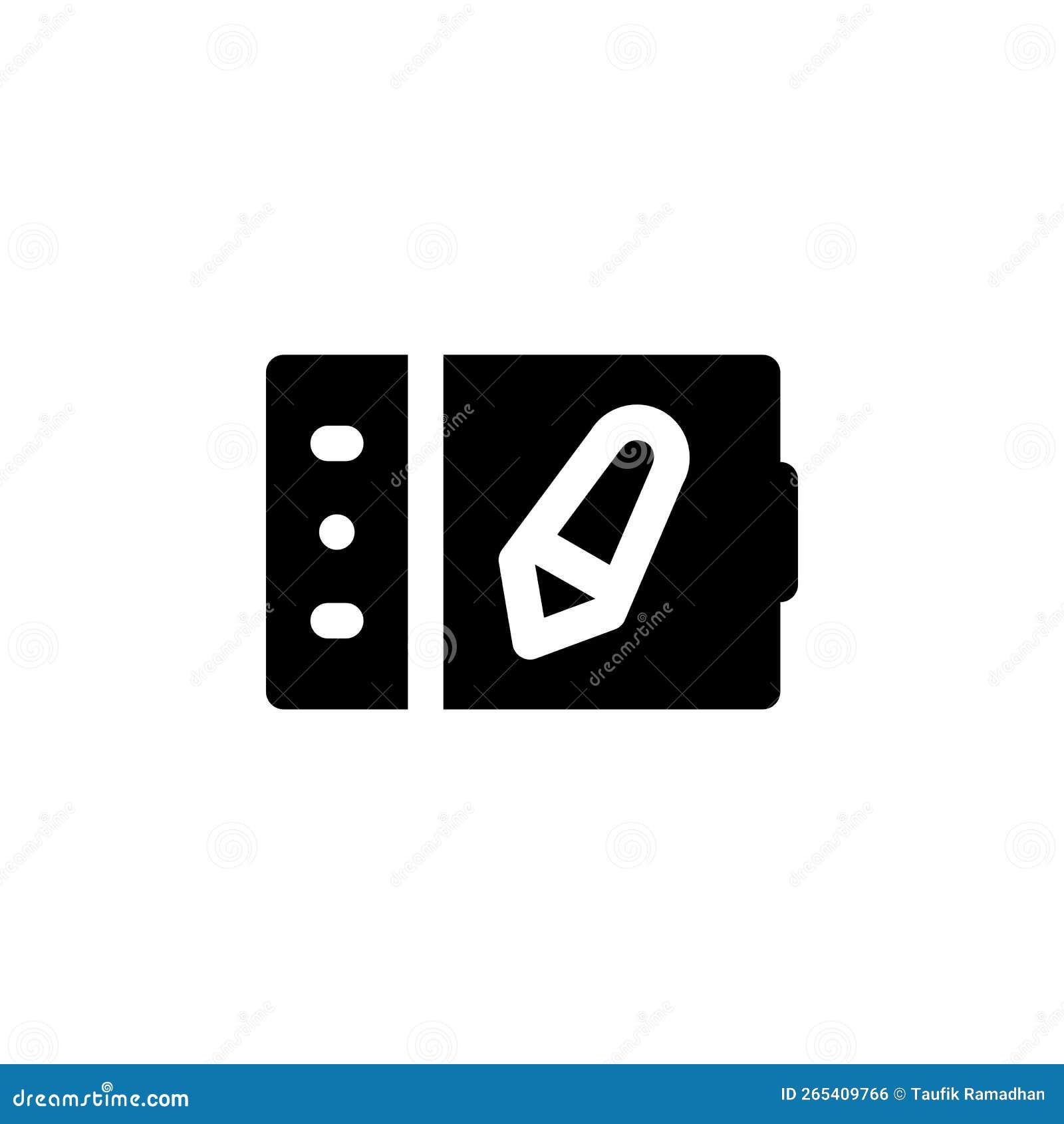 Pen Tablet Vector Icon. Computer Component Icon Solid Style. Perfect ...