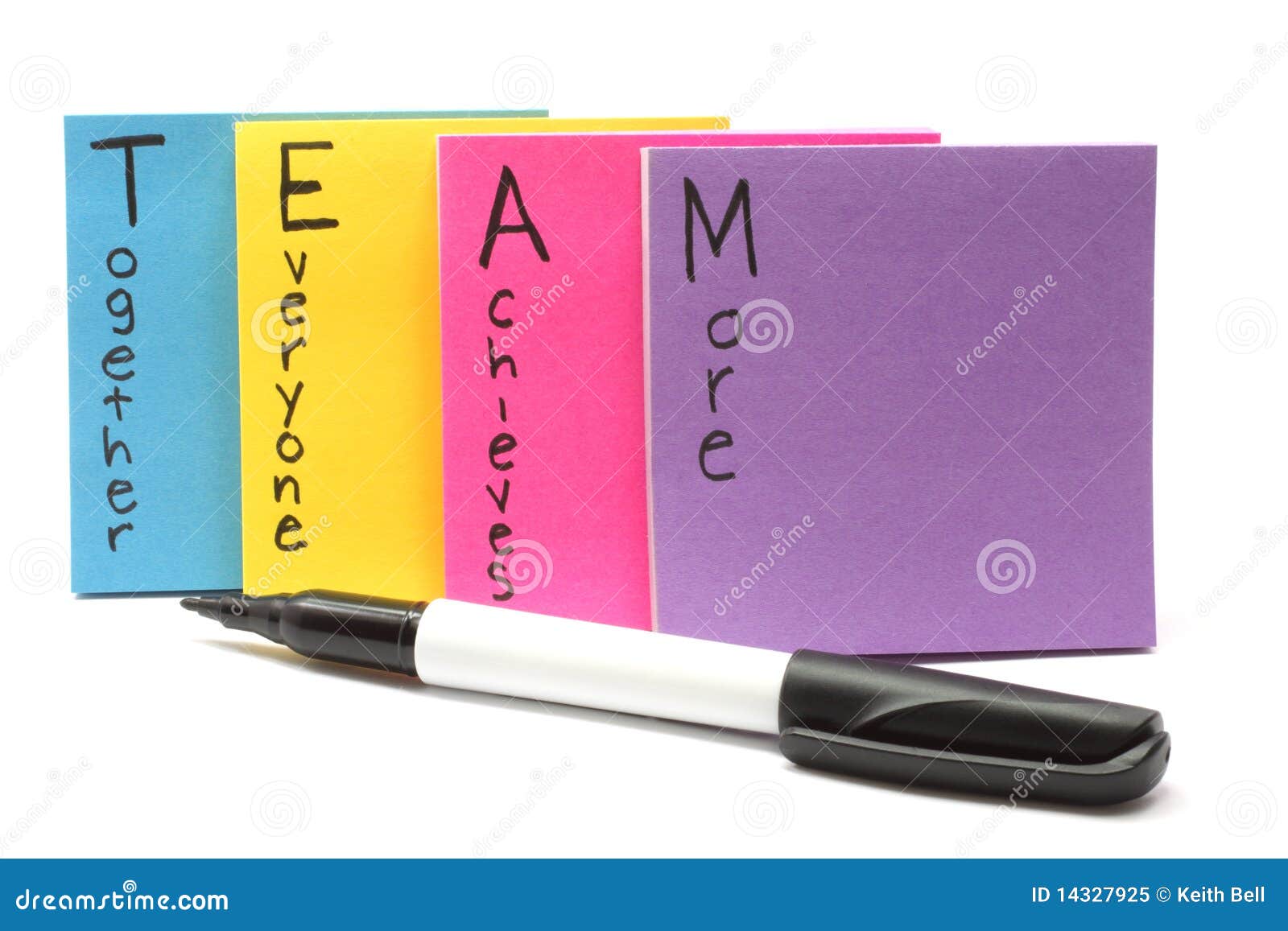 Pen with Team Together Everyone Achieves More Stock Image - Image of ...
