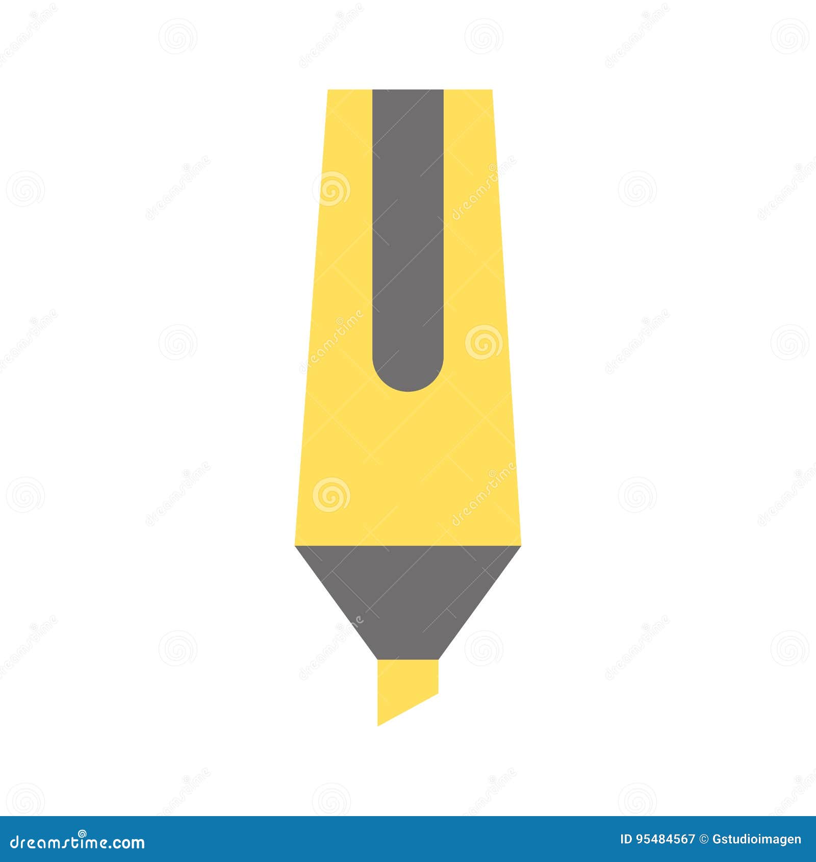 Pen tip draw icon stock vector. Illustration of draw - 95484567