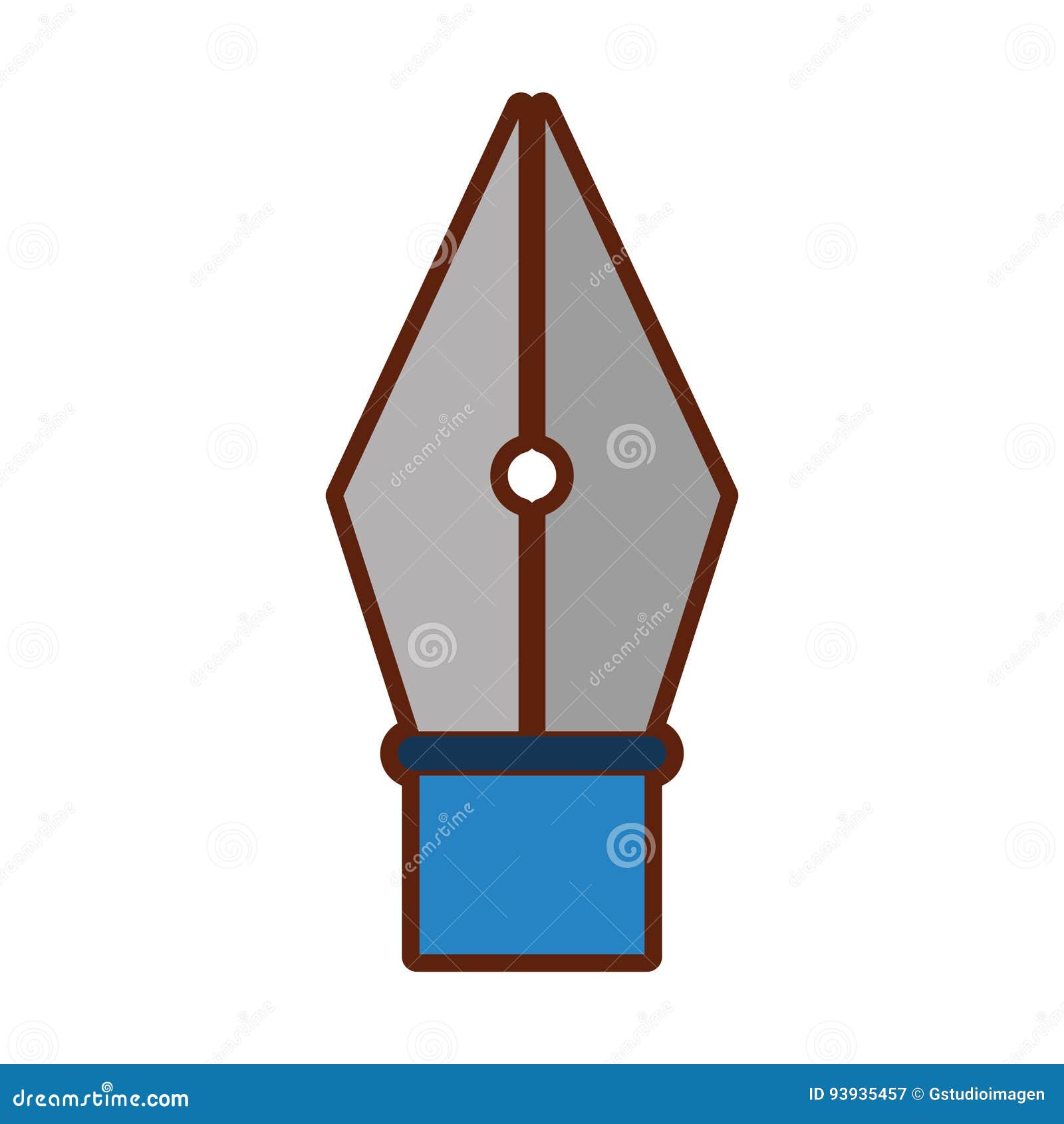 Pen Tip Vector Illustration Stock Vector - Illustration of single ...