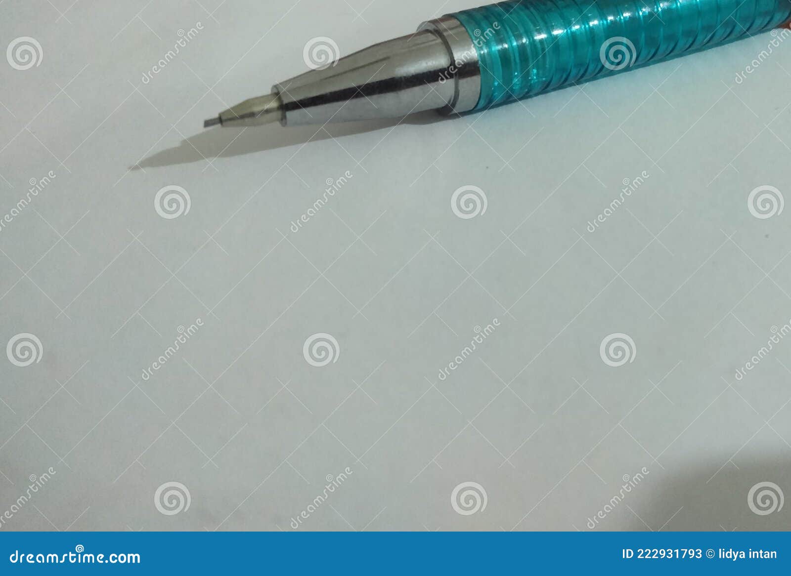 A Pen To Write a Story on White Paper Stock Image - Image of paper ...
