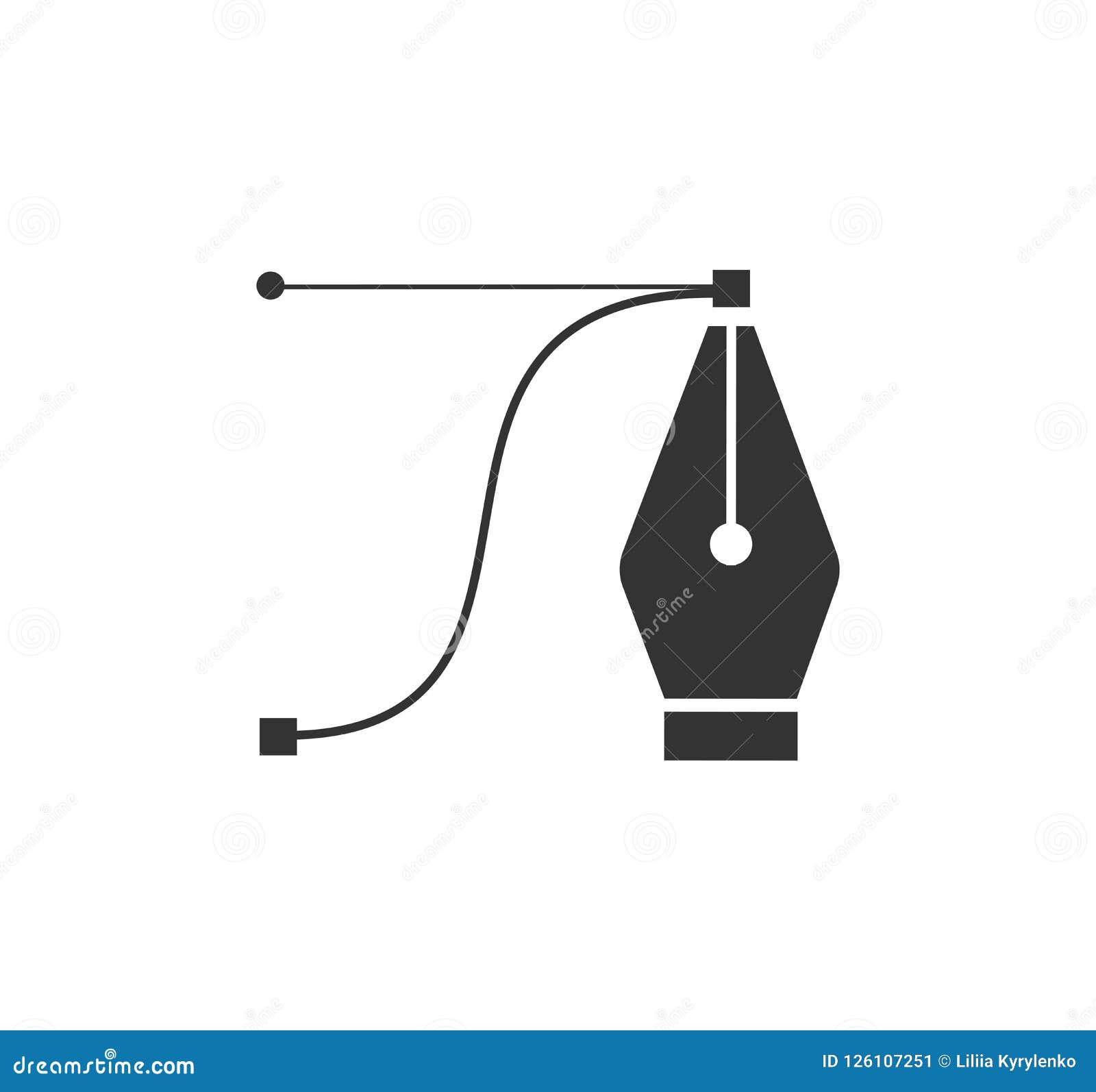 Pen Tool Cursor. Computer Graphics. Logo for Designer or Illustrator ...