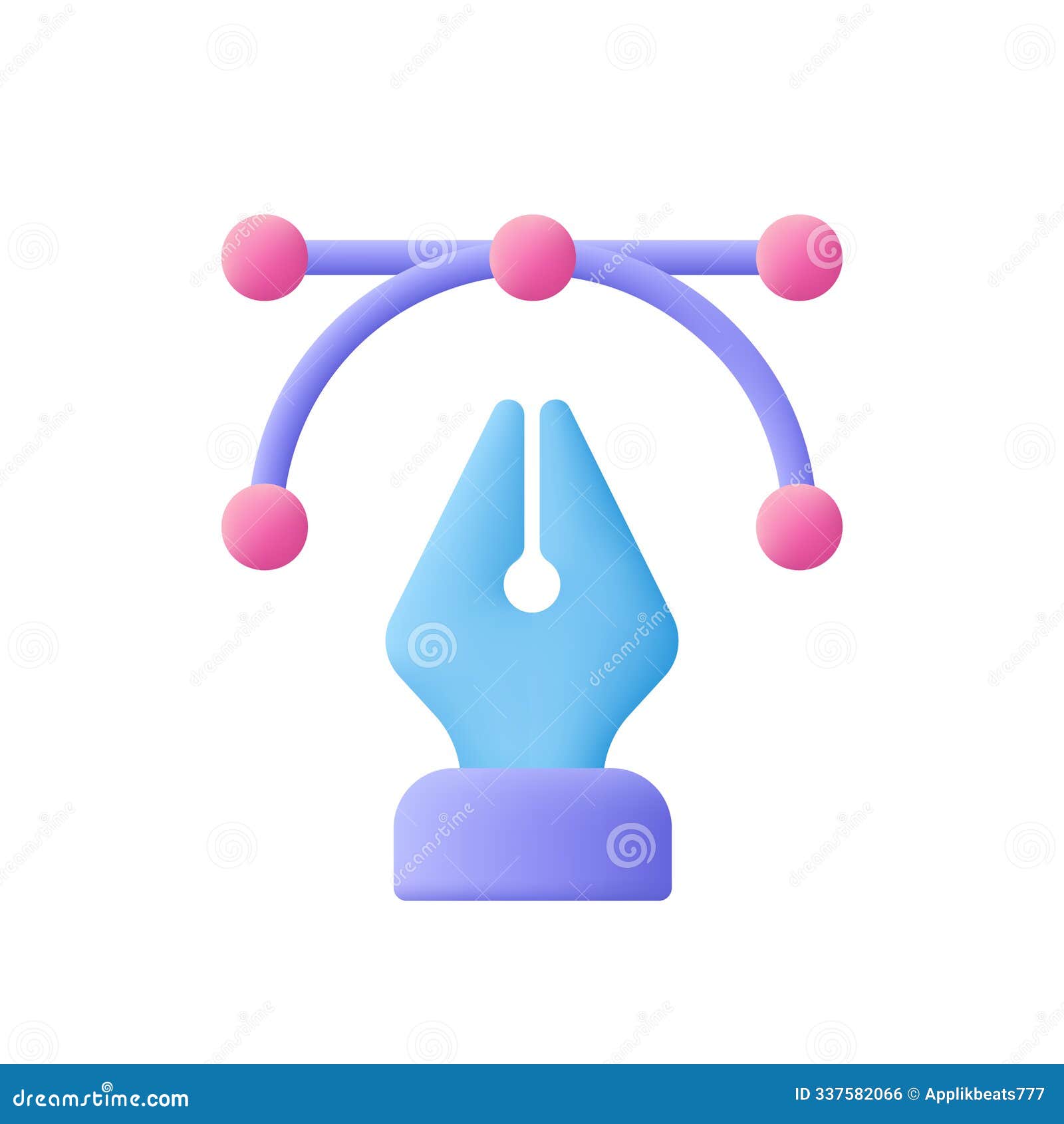 Pen Tool Cursor. the Curve Control Points.Graphic Design Software. 3d ...