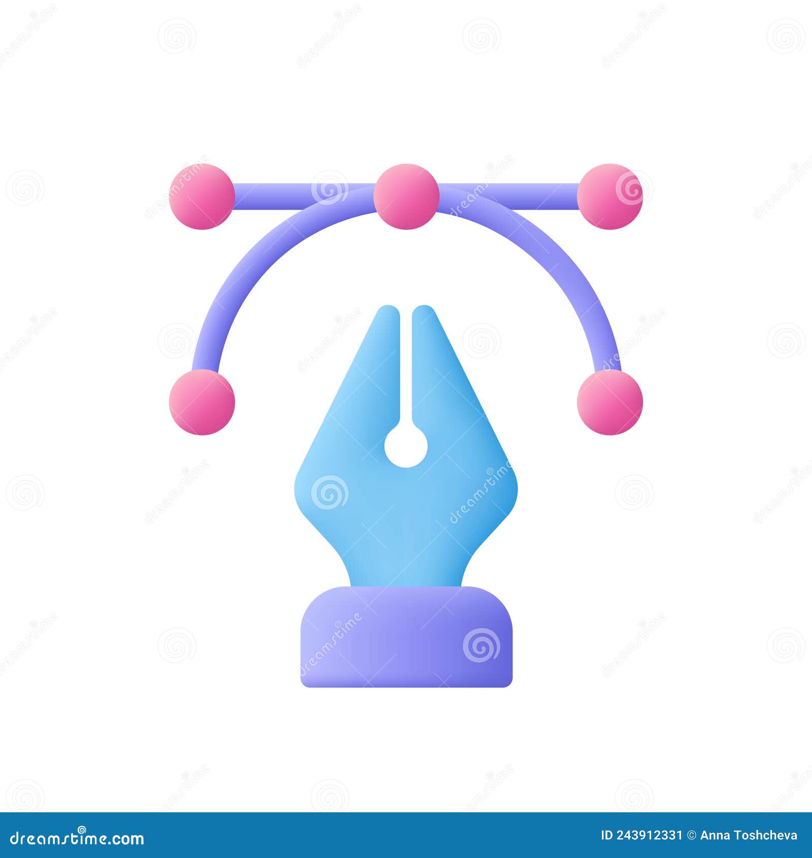 Pen Tool Cursor. Vector Computer Graphics. Logo For Designer Or ...