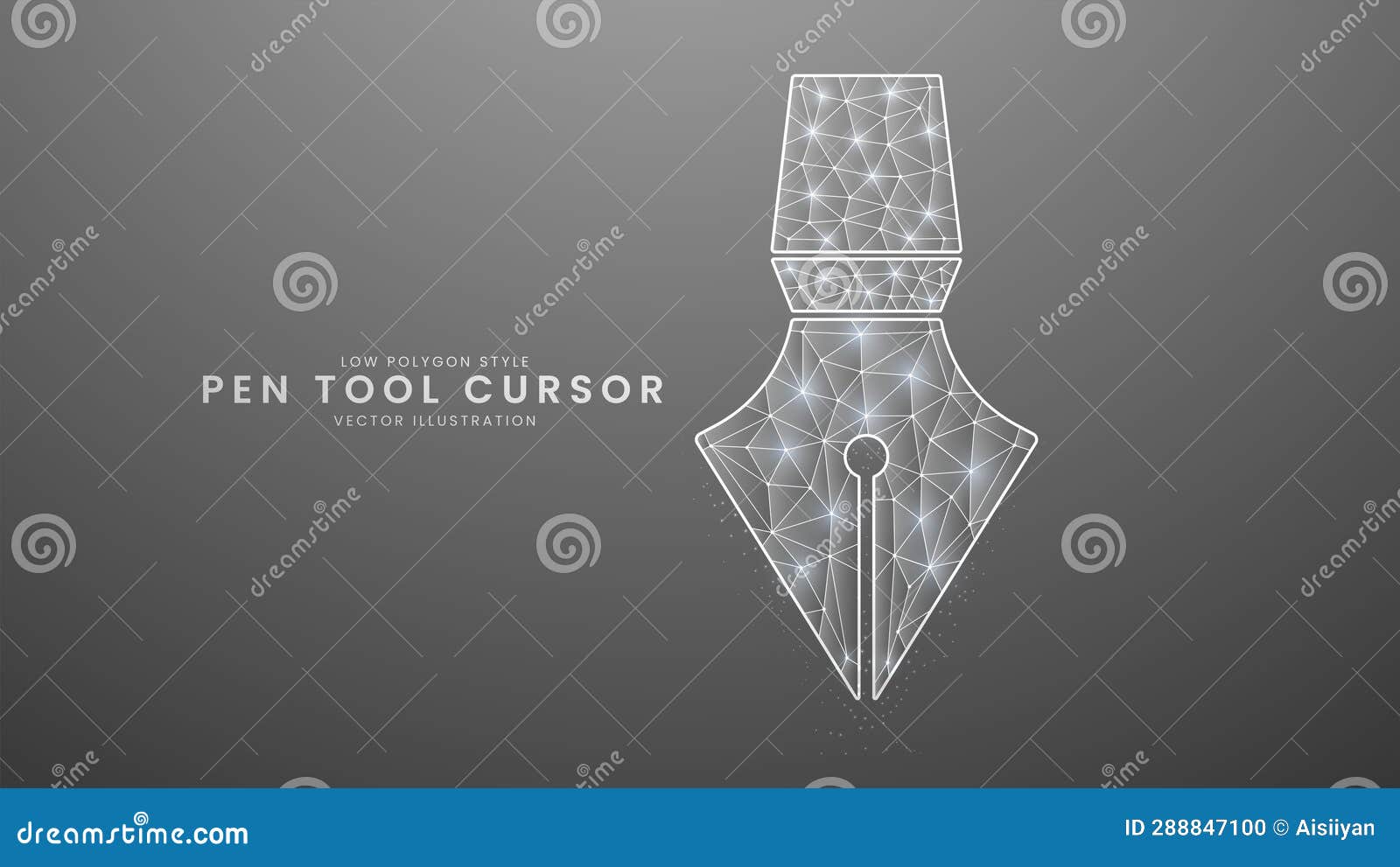 Pen Tool Cursor. Minimal Anchor Control Points Concept, Modern Digital ...