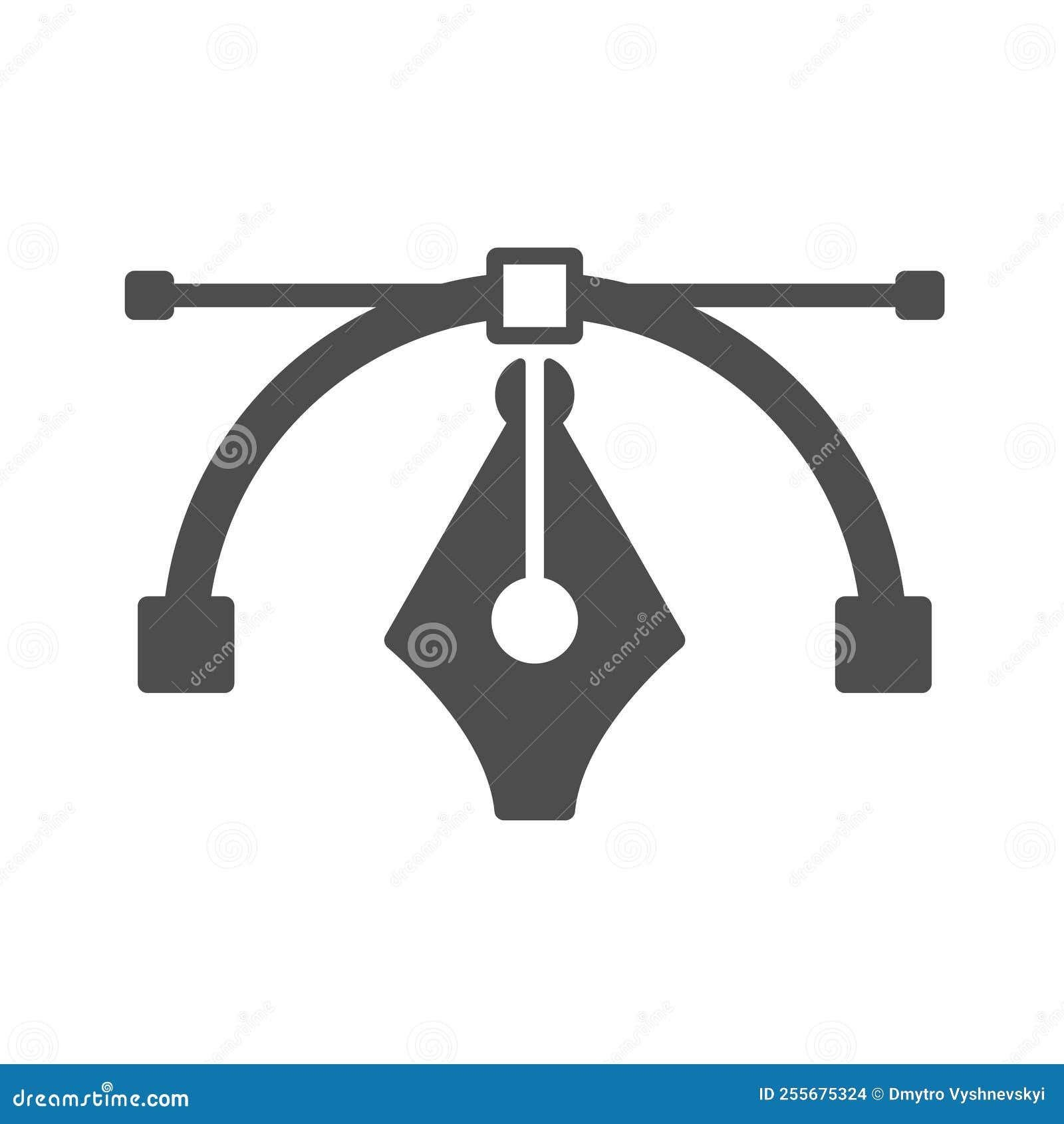 Pen Tool Cursor Vector Icon Isolated on White Stock Vector ...