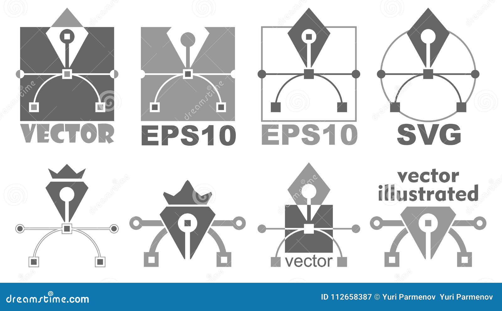 Bezier Curve Icons Set. Designer Work Tools. Vector Illustration ... Bezier Curve Icons Set. Designer Work Tools. Vector Illustration ...
