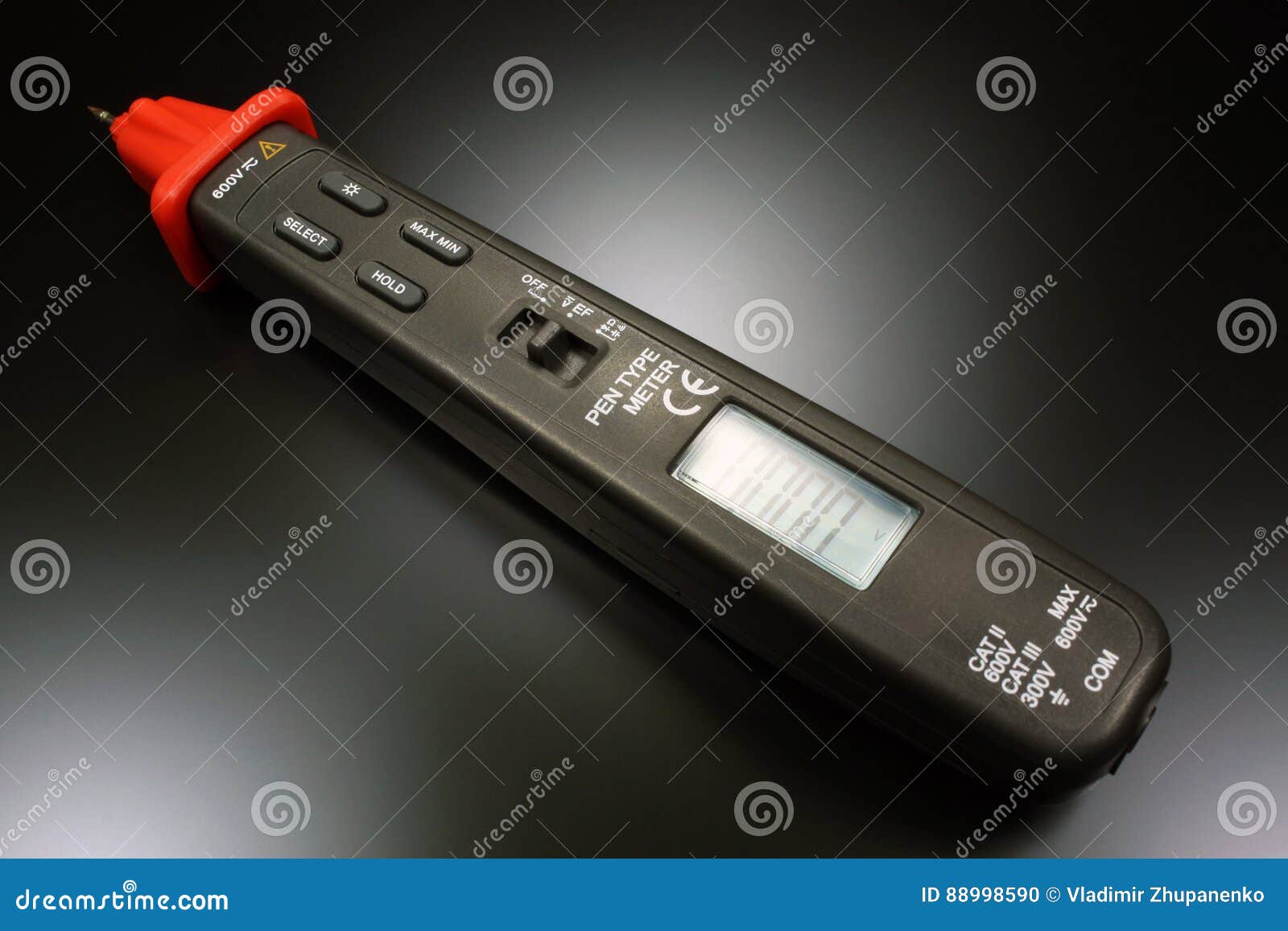 Pen Type Digital Multimeter With Terminals For Connecting Electric ...