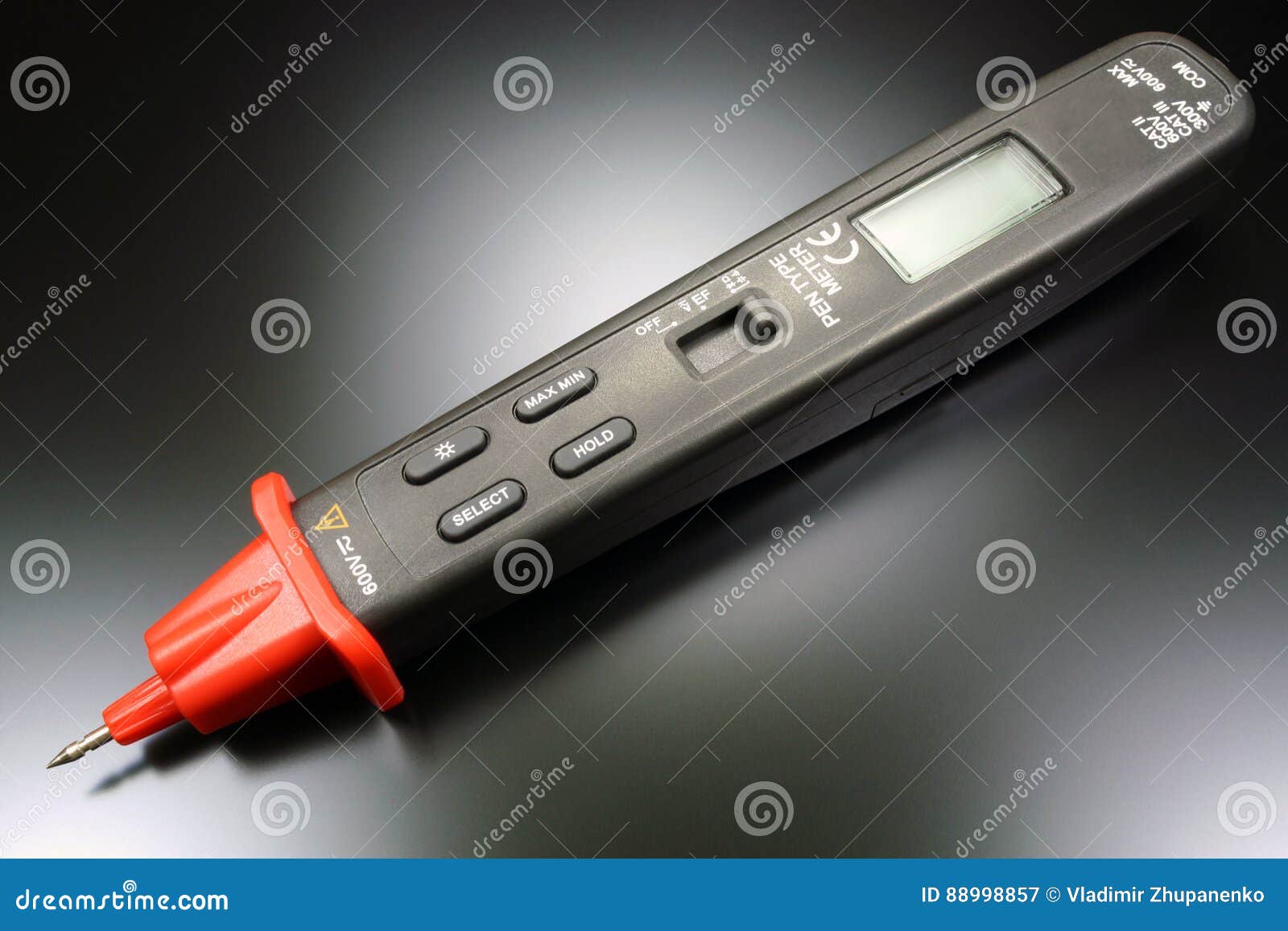 Pen Type Digital Multimeter With Terminals For Connecting Electric ...