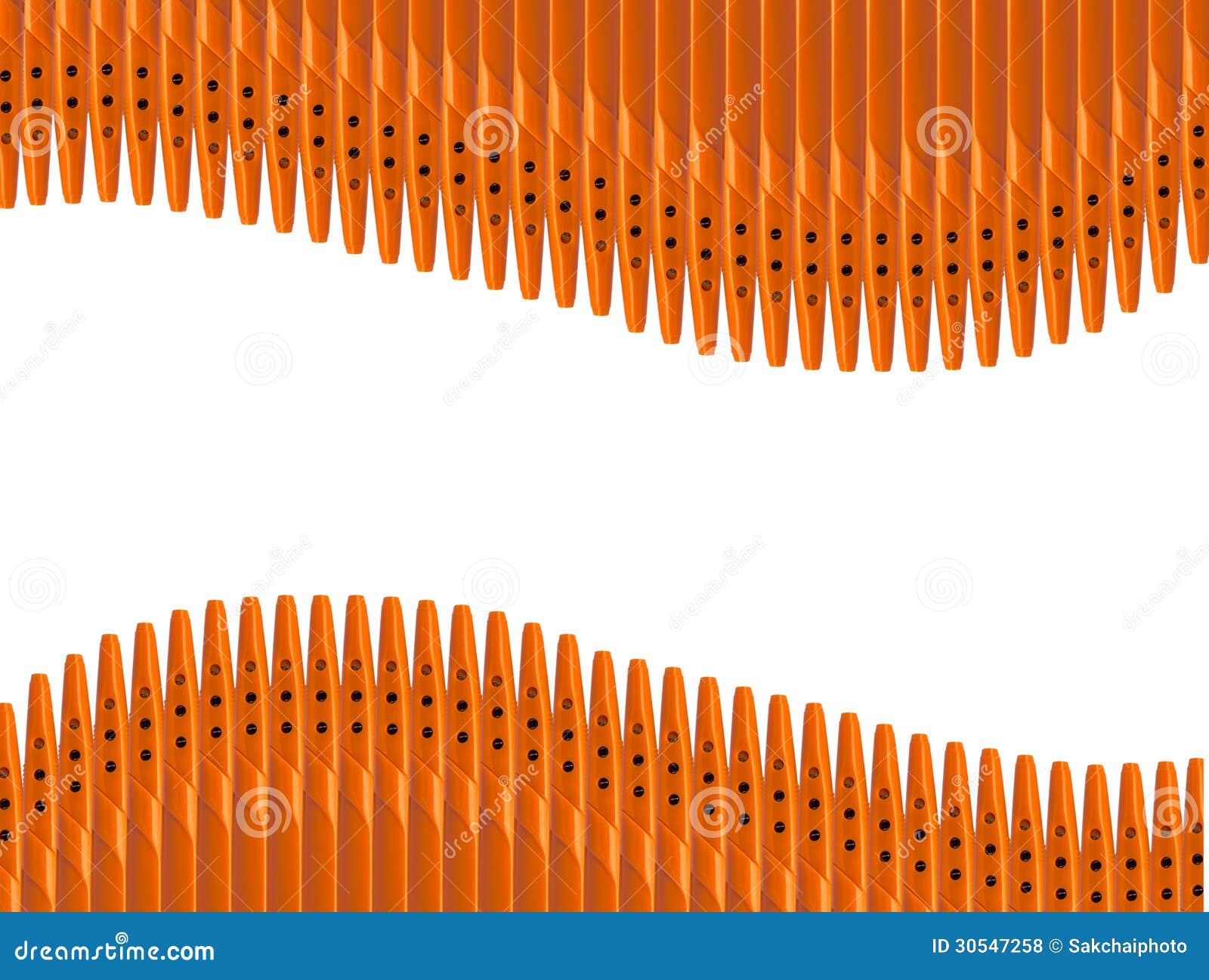 Pen Wave-shaped - Isolated on the White Background Stock Illustration ...