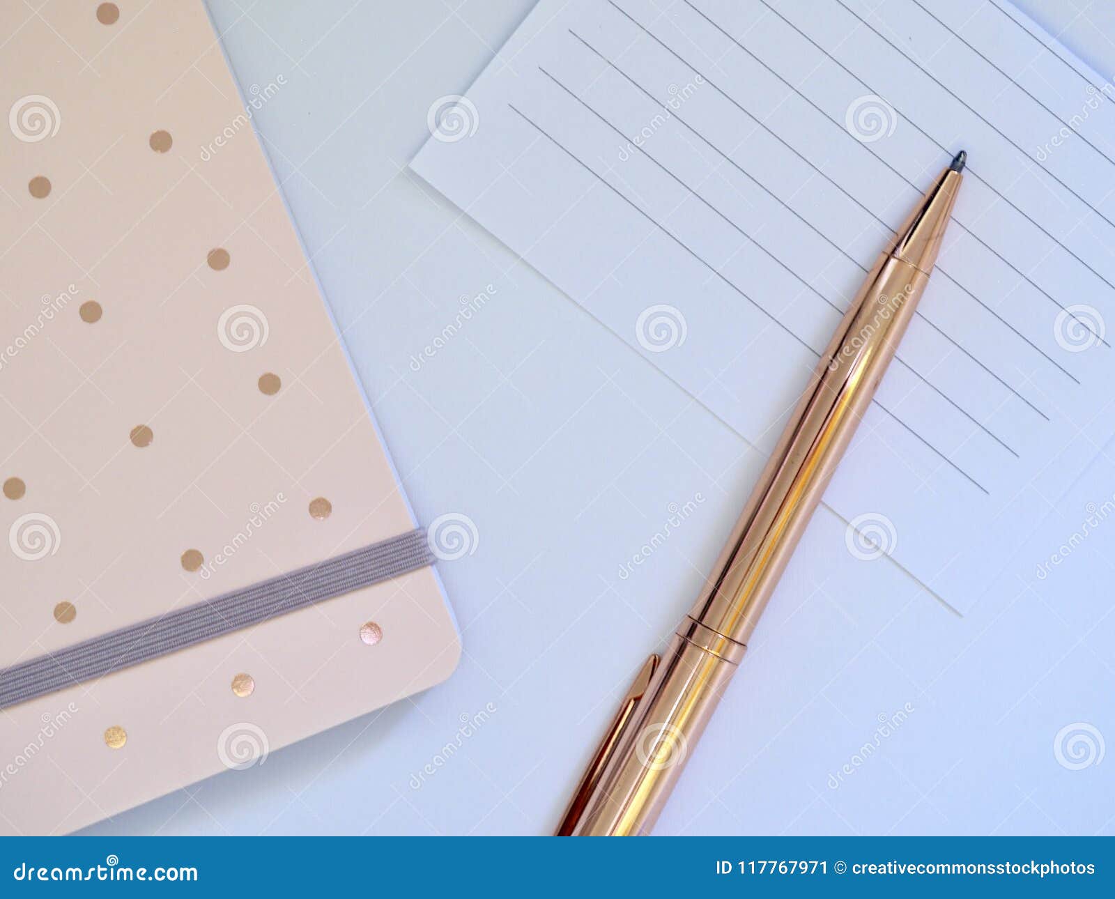 Pen And White Paper Picture. Image: 117767971