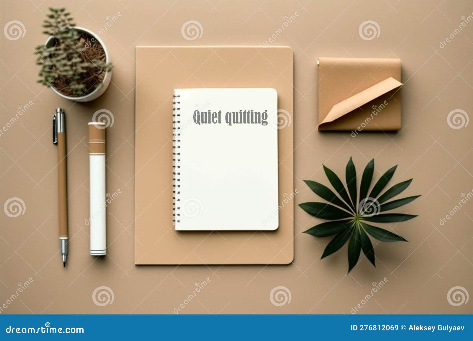 The Pen Writes a QUIET QUITTING Note on the Paper when Employees are ...