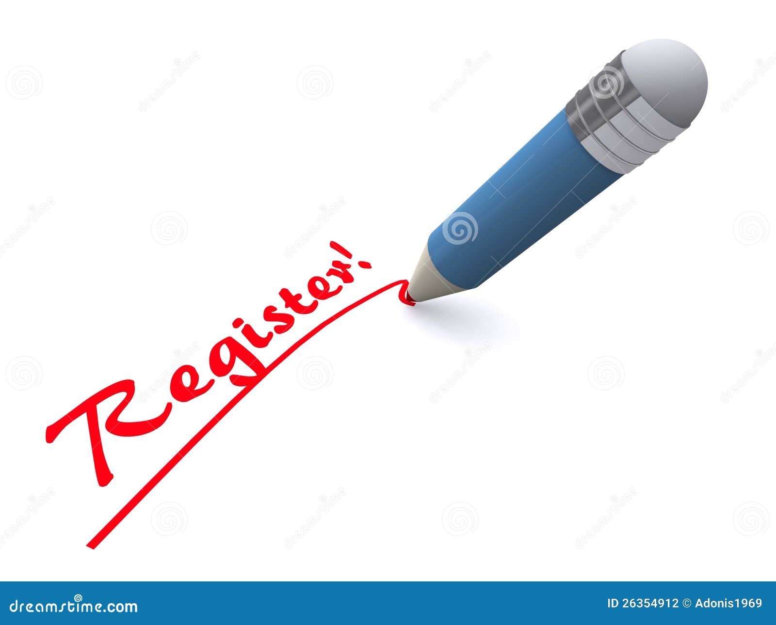 Pen writing words register stock illustration. Illustration of internet ...