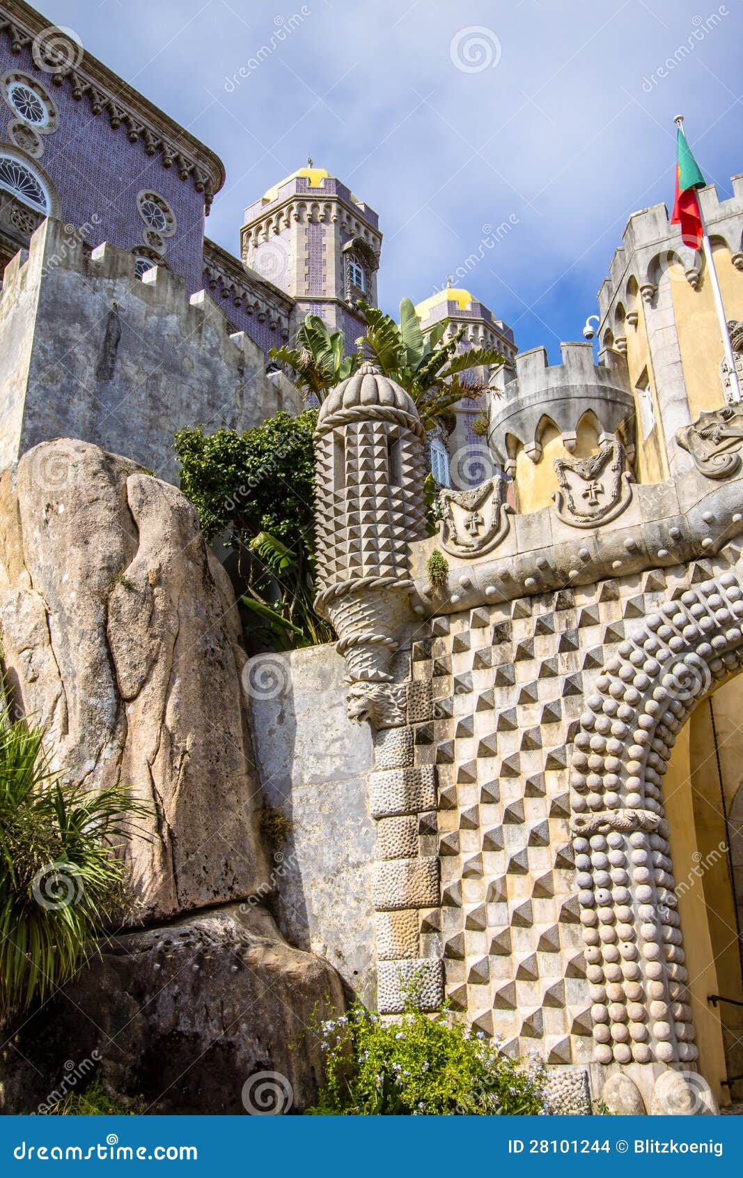 Pena castle stock photo. Image of national, palacio, portugal - 28101244