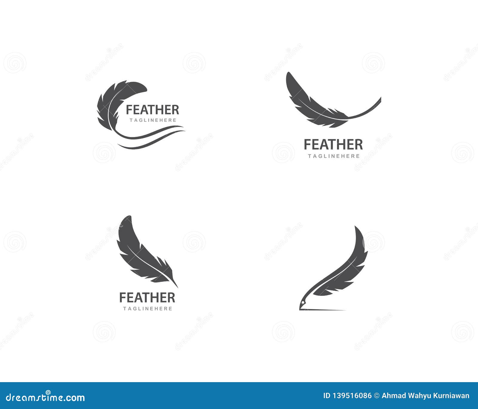 Pena Logo Vetora ilustração do vetor. Ilustração de molde - 139516086