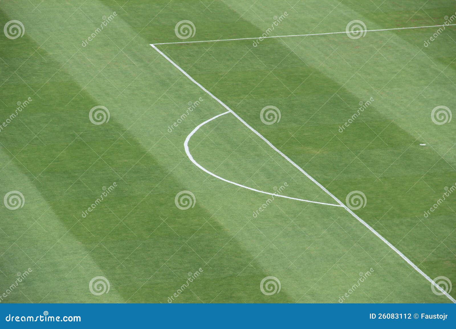 Penalty Area Of Soccer Field. Soccer Field Background Stock Photo ...