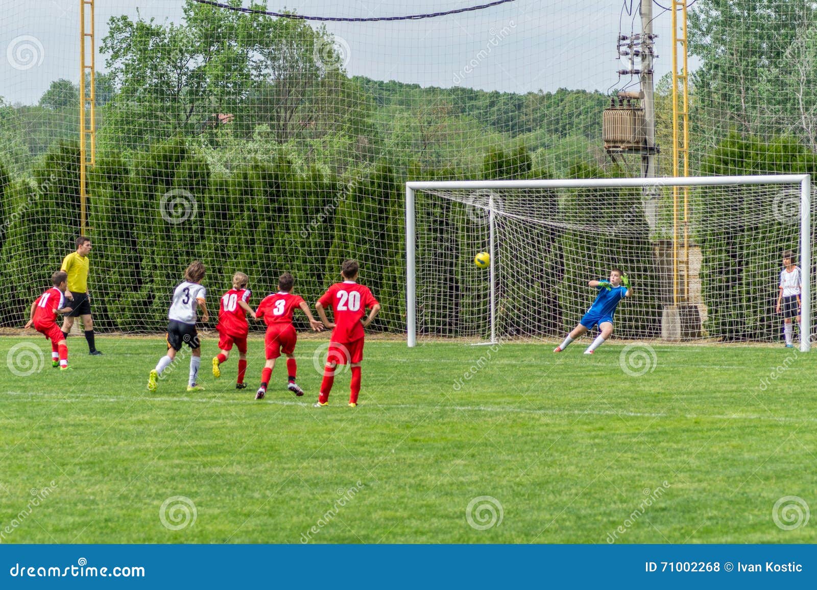 Penalty kick editorial stock photo. Image of kickiyoung - 71002268