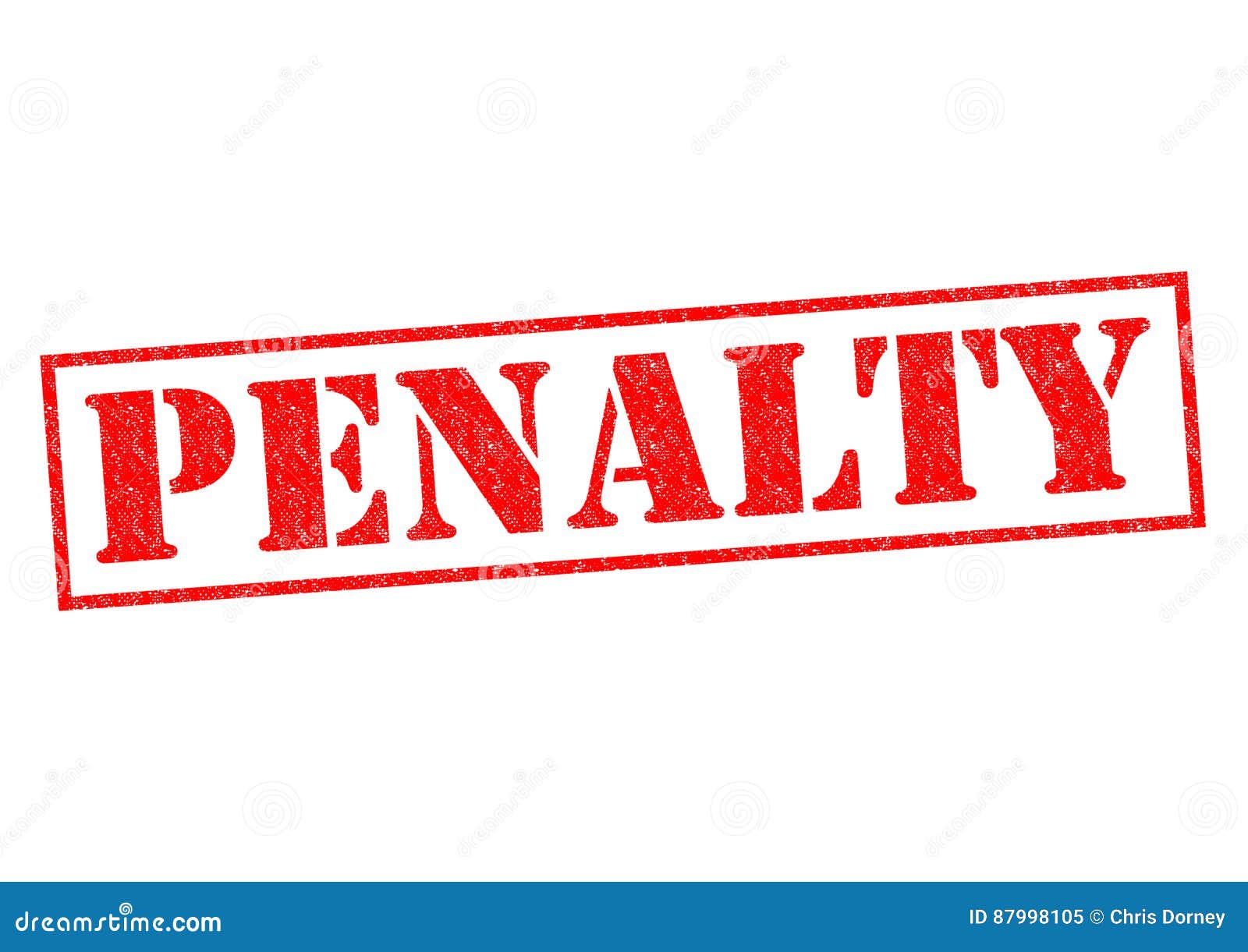 Penalty Stamps Cartoon Vector | CartoonDealer.com #59468469