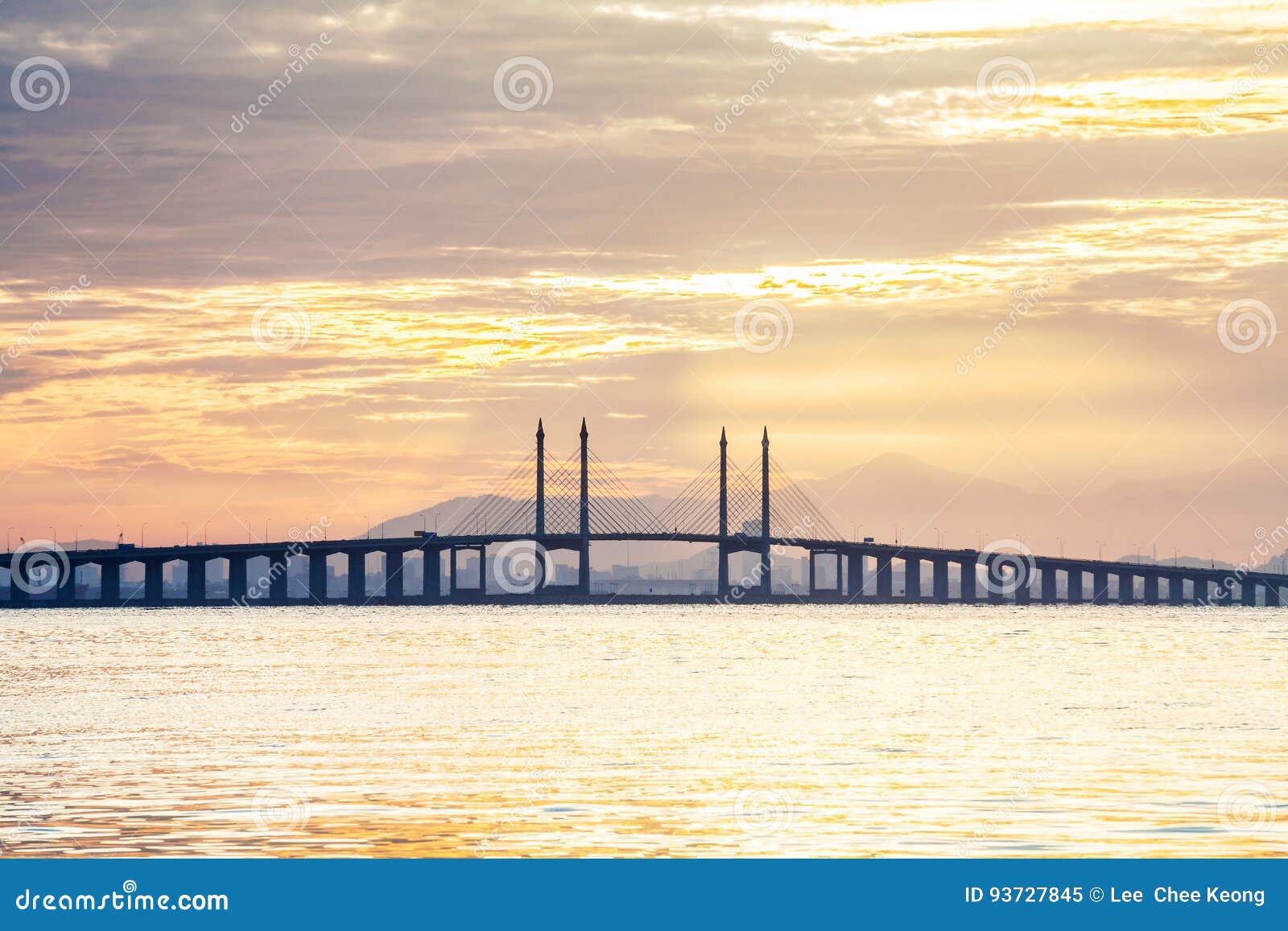 Penang Bridge View from the Shore Stock Image - Image of malaysia ...