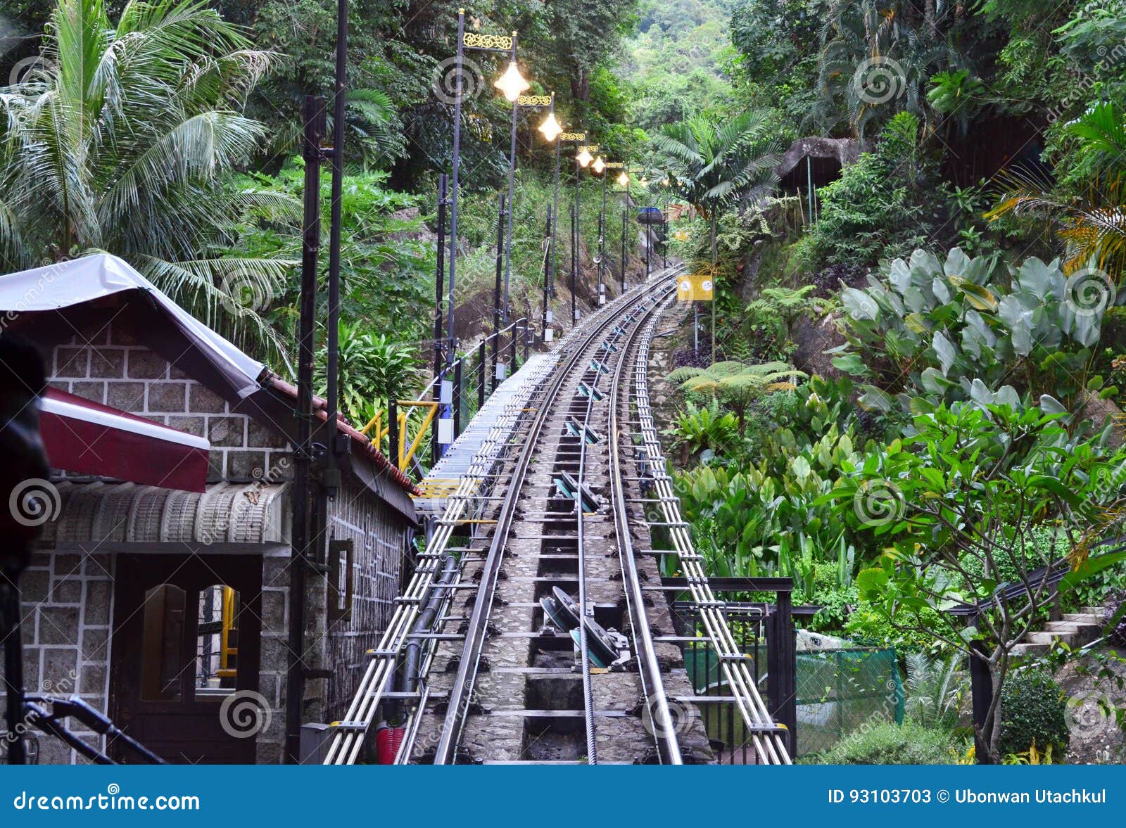Penang Hill Railway Train, Malaysia Stock Image - Image of tourism ...