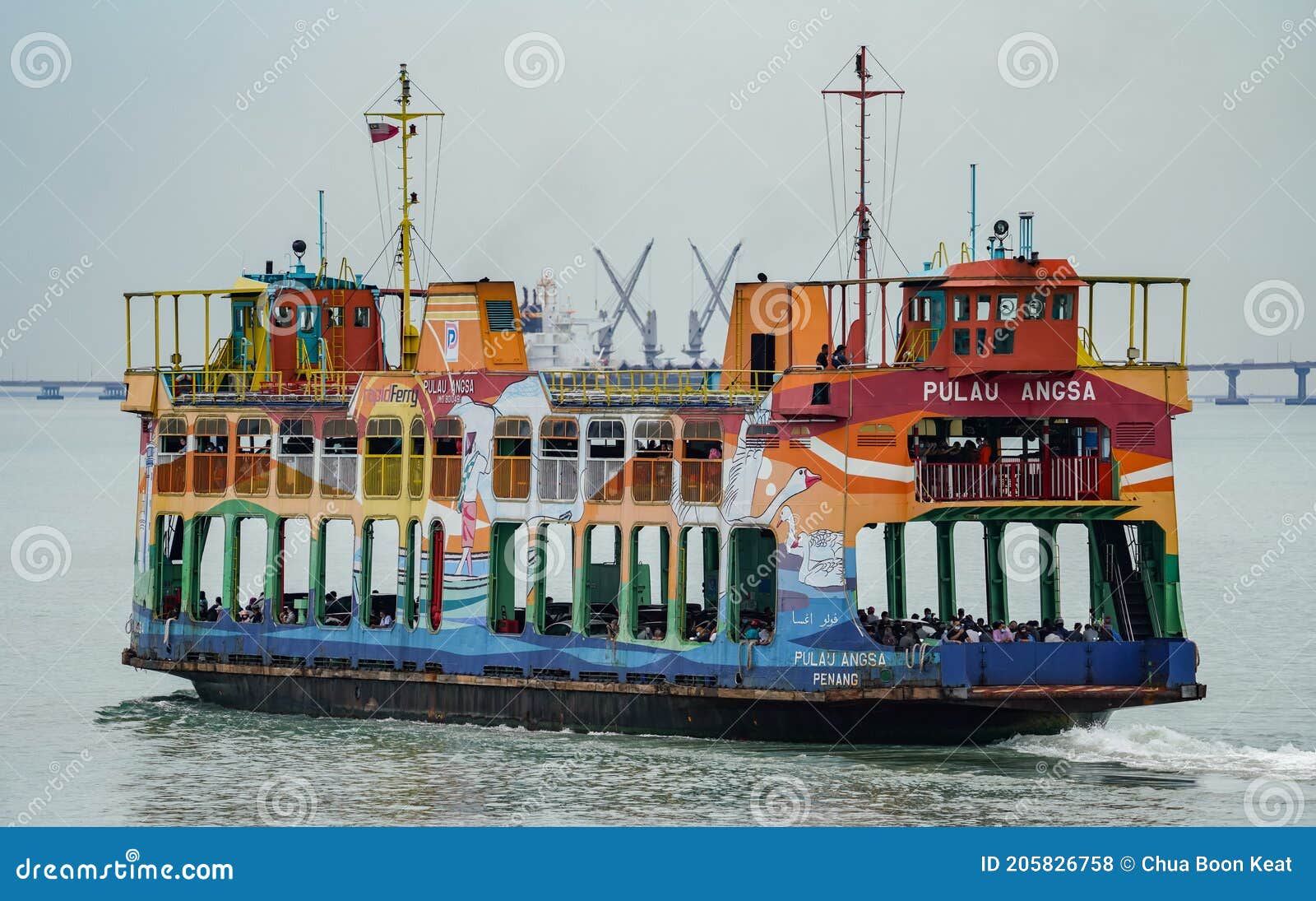 Penang iconic Ferry editorial stock photo. Image of landferry - 205826758