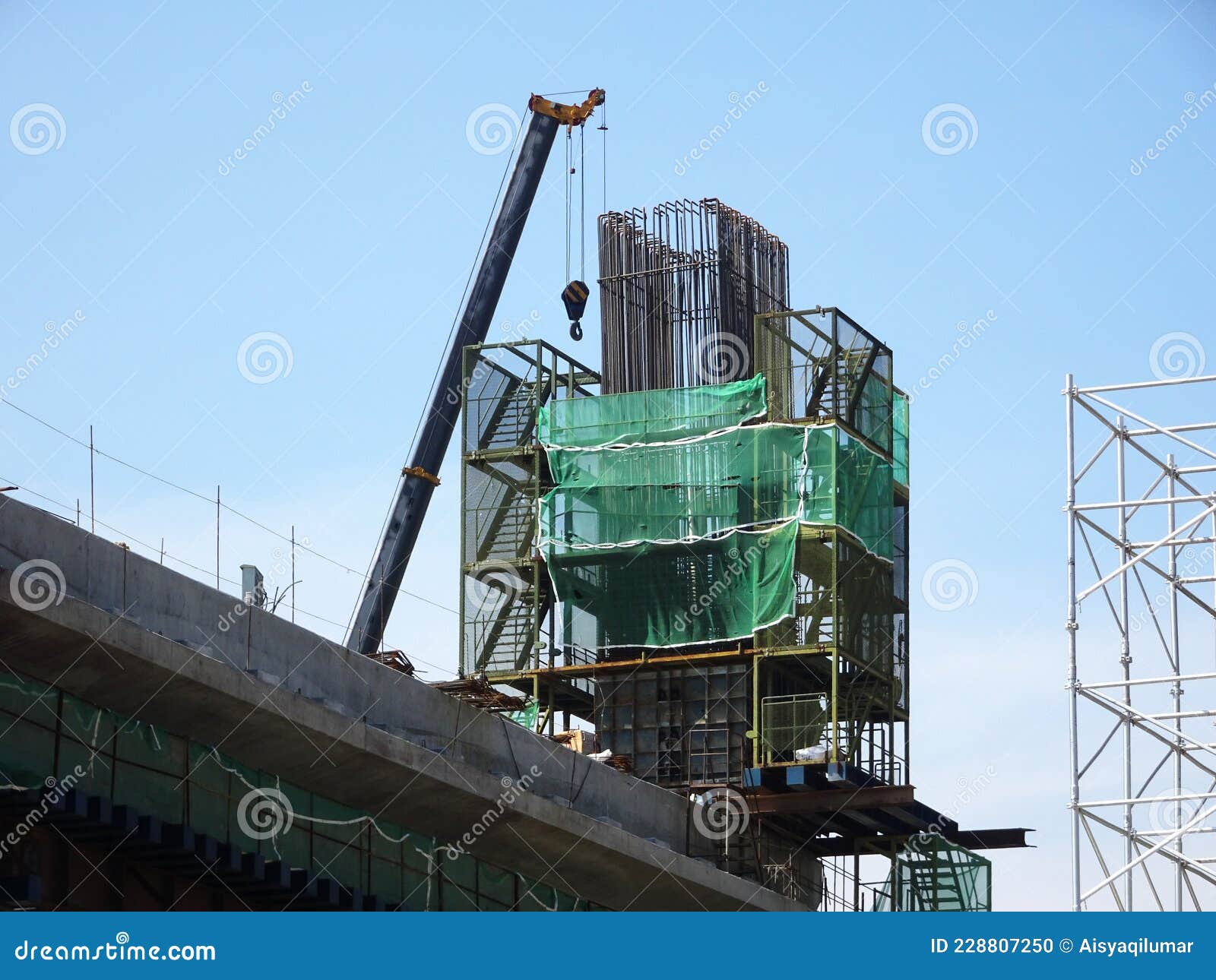 The Mega Infrastructure Structure is Under Construction. Editorial ...