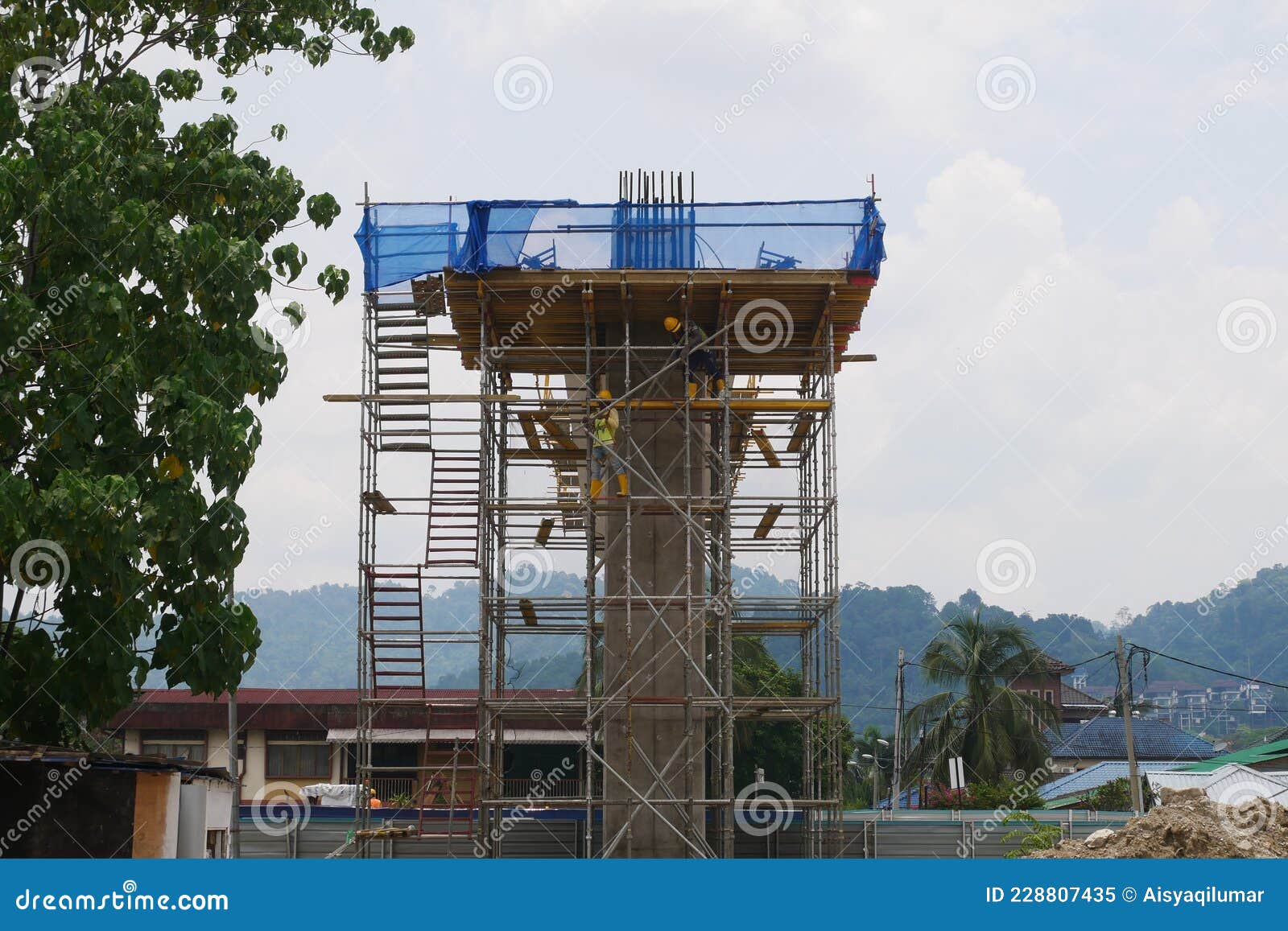 The Mega Infrastructure Structure is Under Construction. Editorial ...