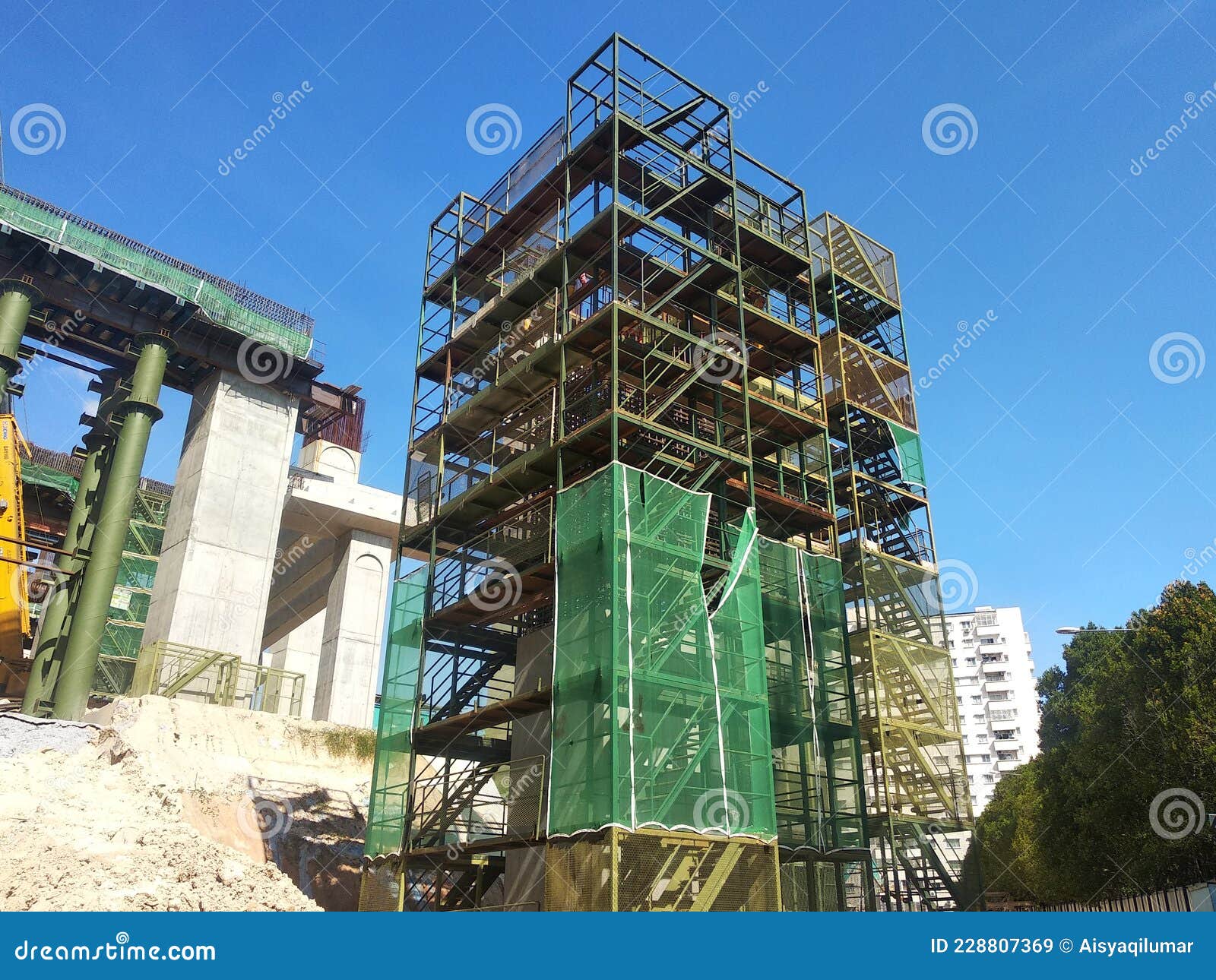 The Mega Infrastructure Structure is Under Construction. Editorial ...