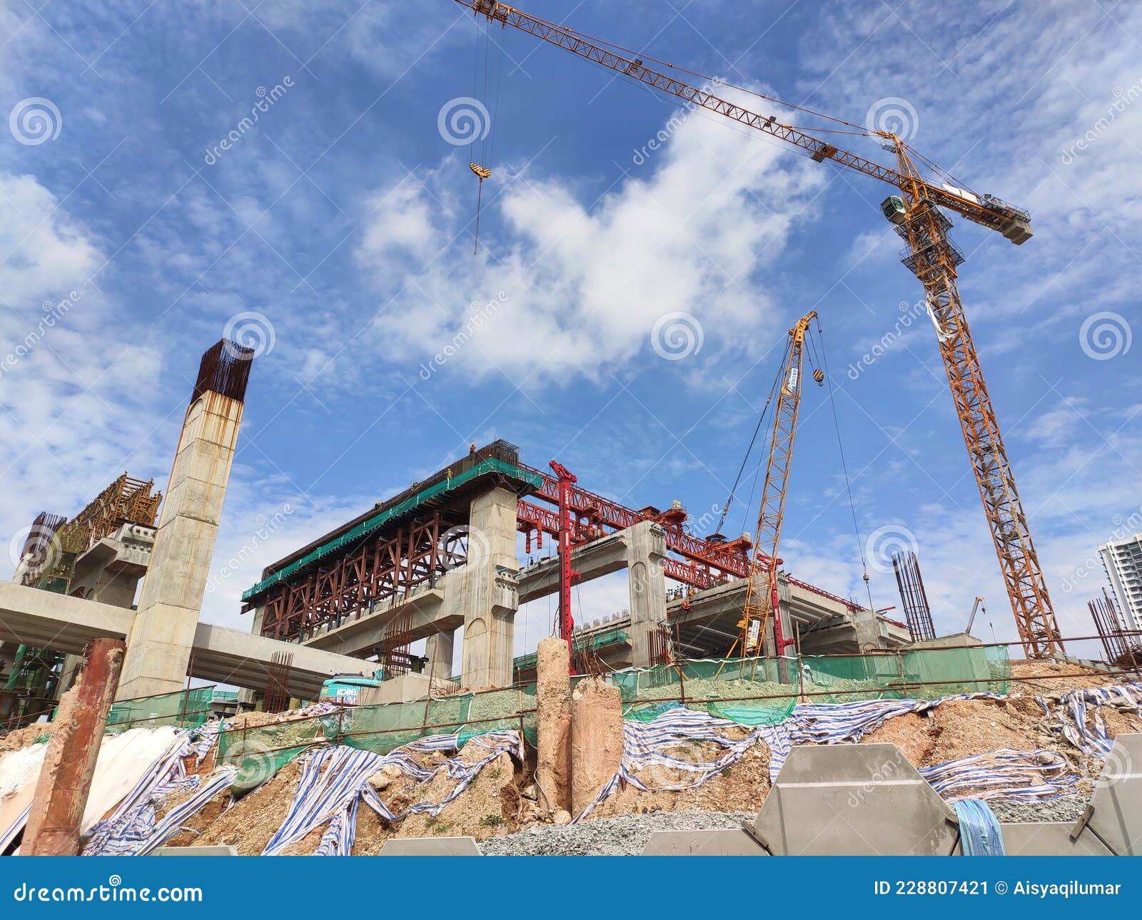 The Mega Infrastructure Structure is Under Construction. Editorial ...