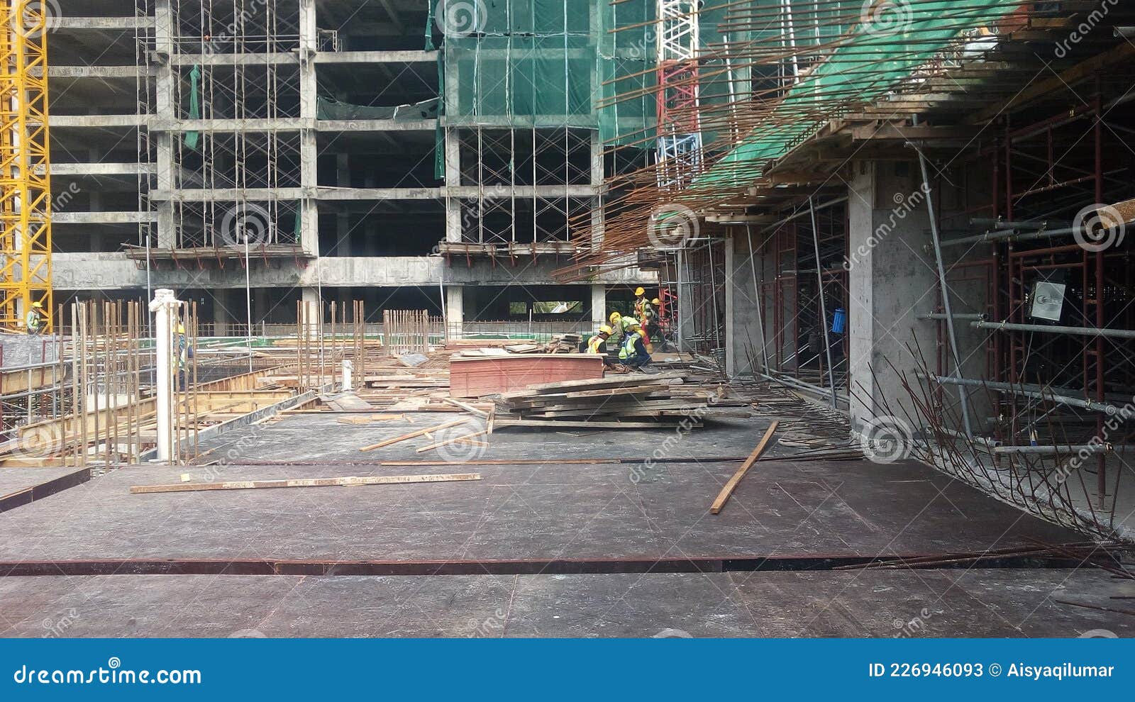 Structural Works are Underway at the Construction Site. Editorial Stock ...