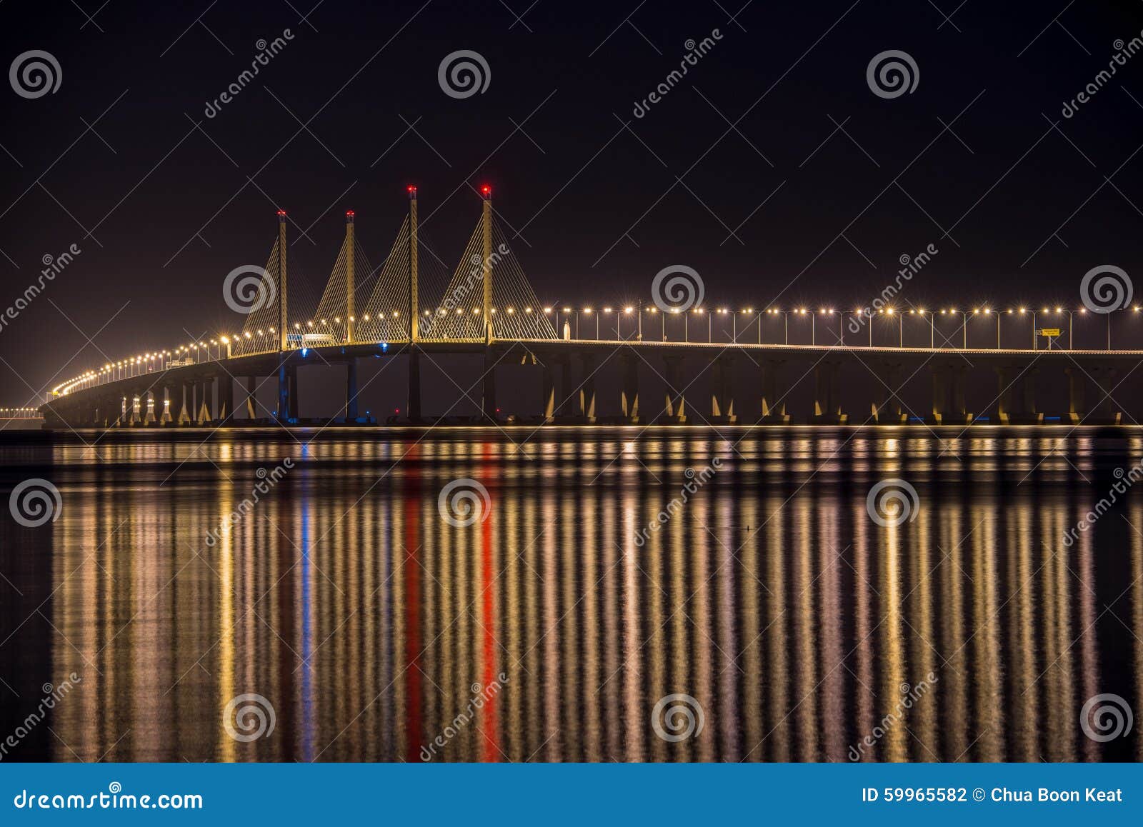 Penang Second Bridge stock photo. Image of light, georgetown - 59965582
