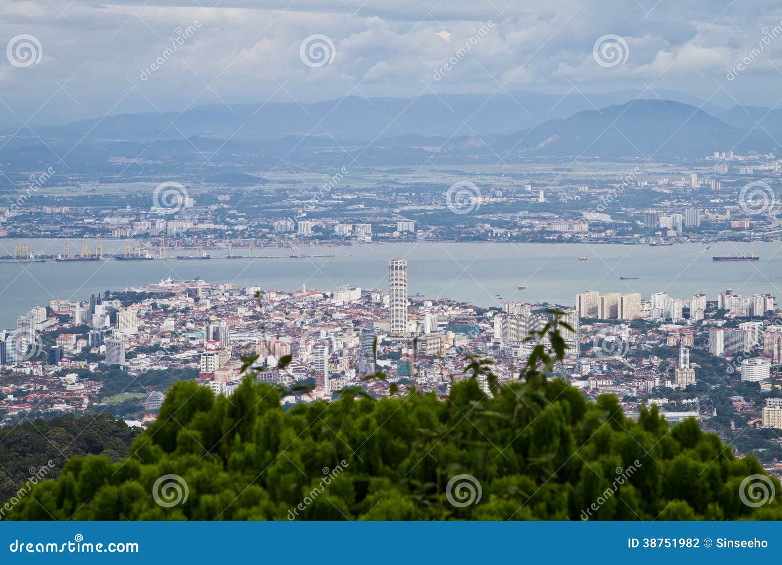 Penang stock photo. Image of mountains, penang, city - 38751982