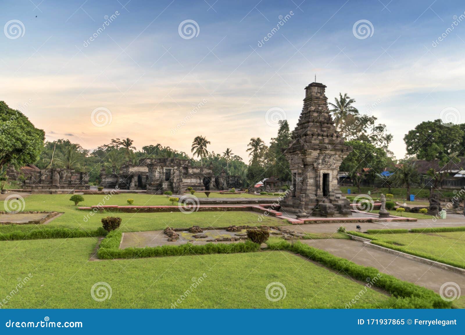 Penataran Temple in East Java, Indonesia Stock Image - Image of asian ...