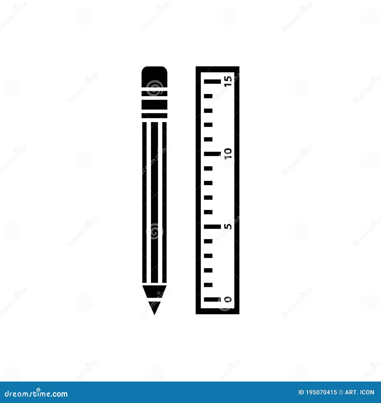 Pencil And Ruler Royalty-Free Stock Photo | CartoonDealer.com #48662859