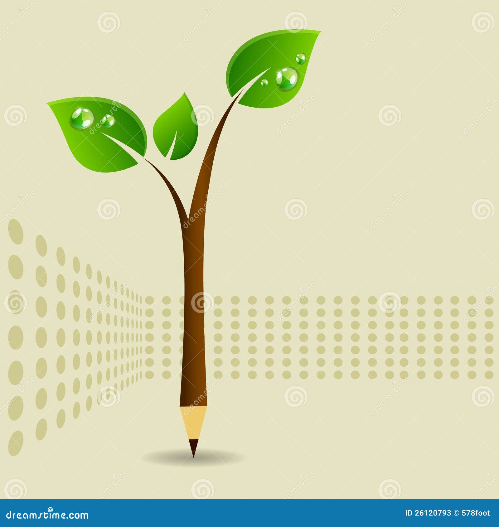 Pencil stock vector. Illustration of colour, object, plant - 26120793