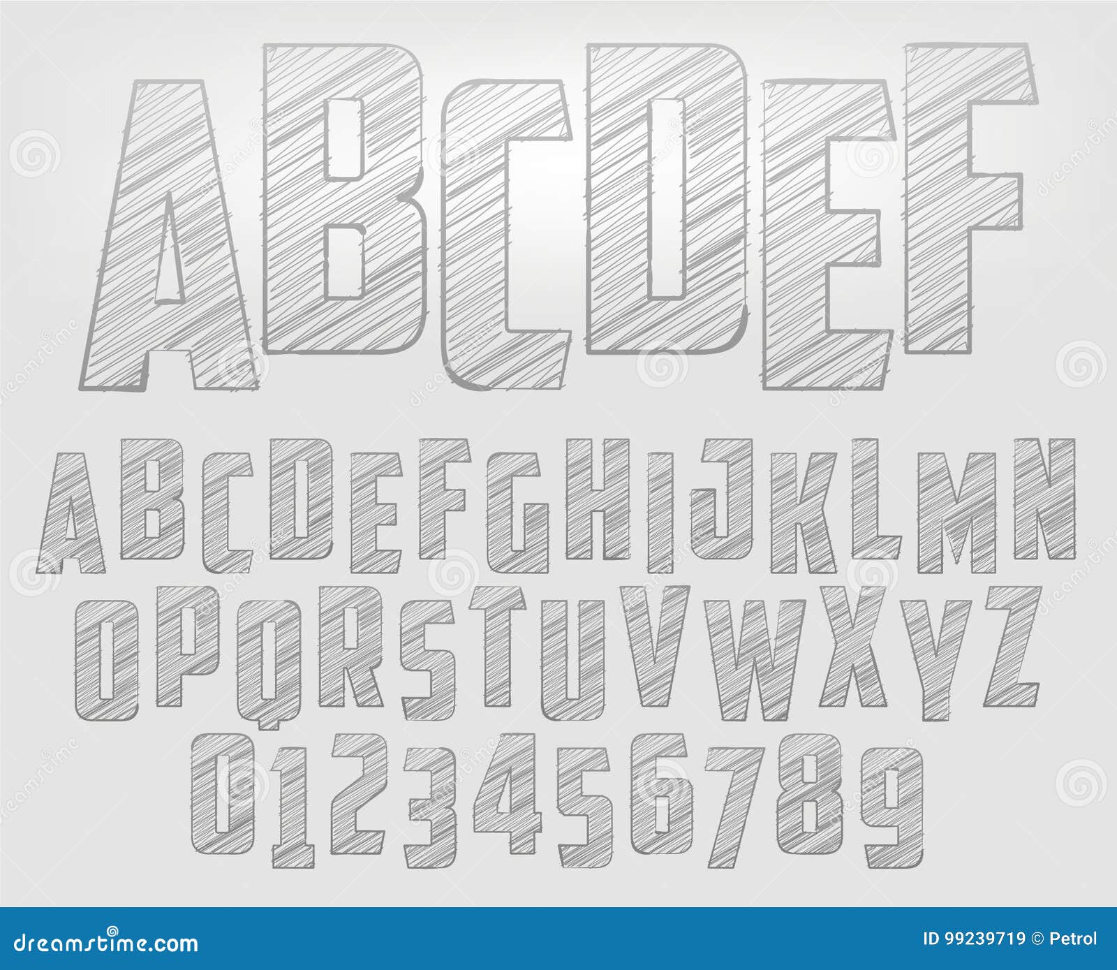 Pencil alphabet stock vector. Illustration of smart, board - 99239719