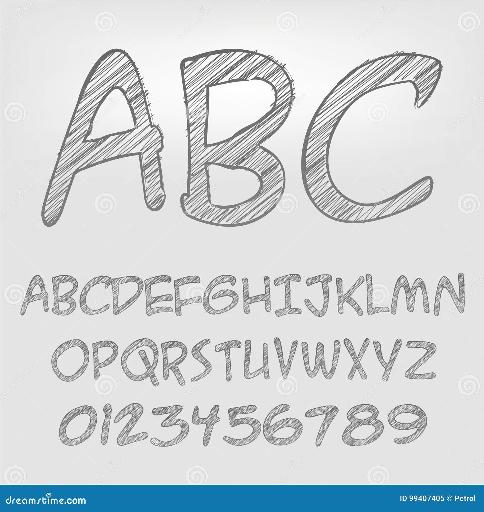 Pencil alphabet stock vector. Illustration of presentation - 99407405