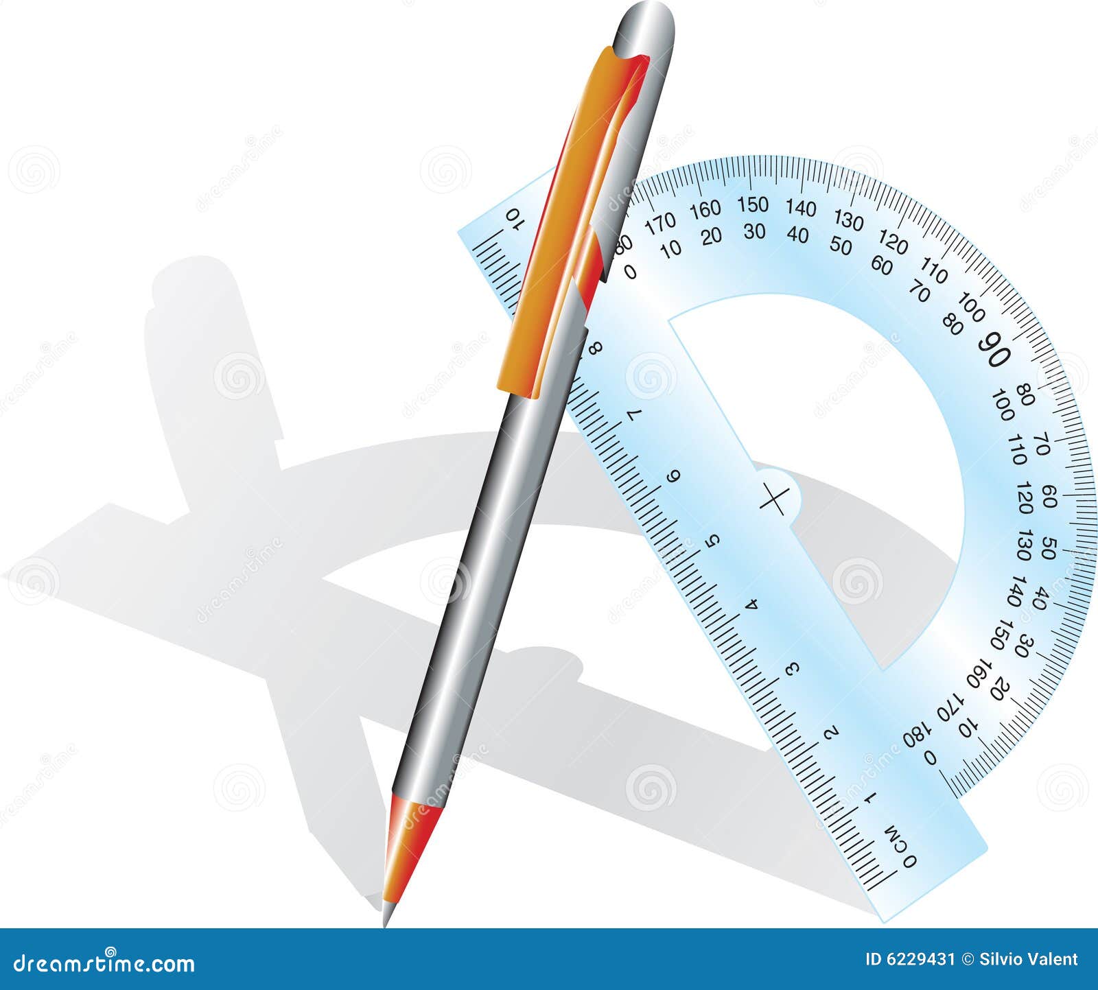 Pencil and angle stock vector. Illustration of paper, school - 6229431