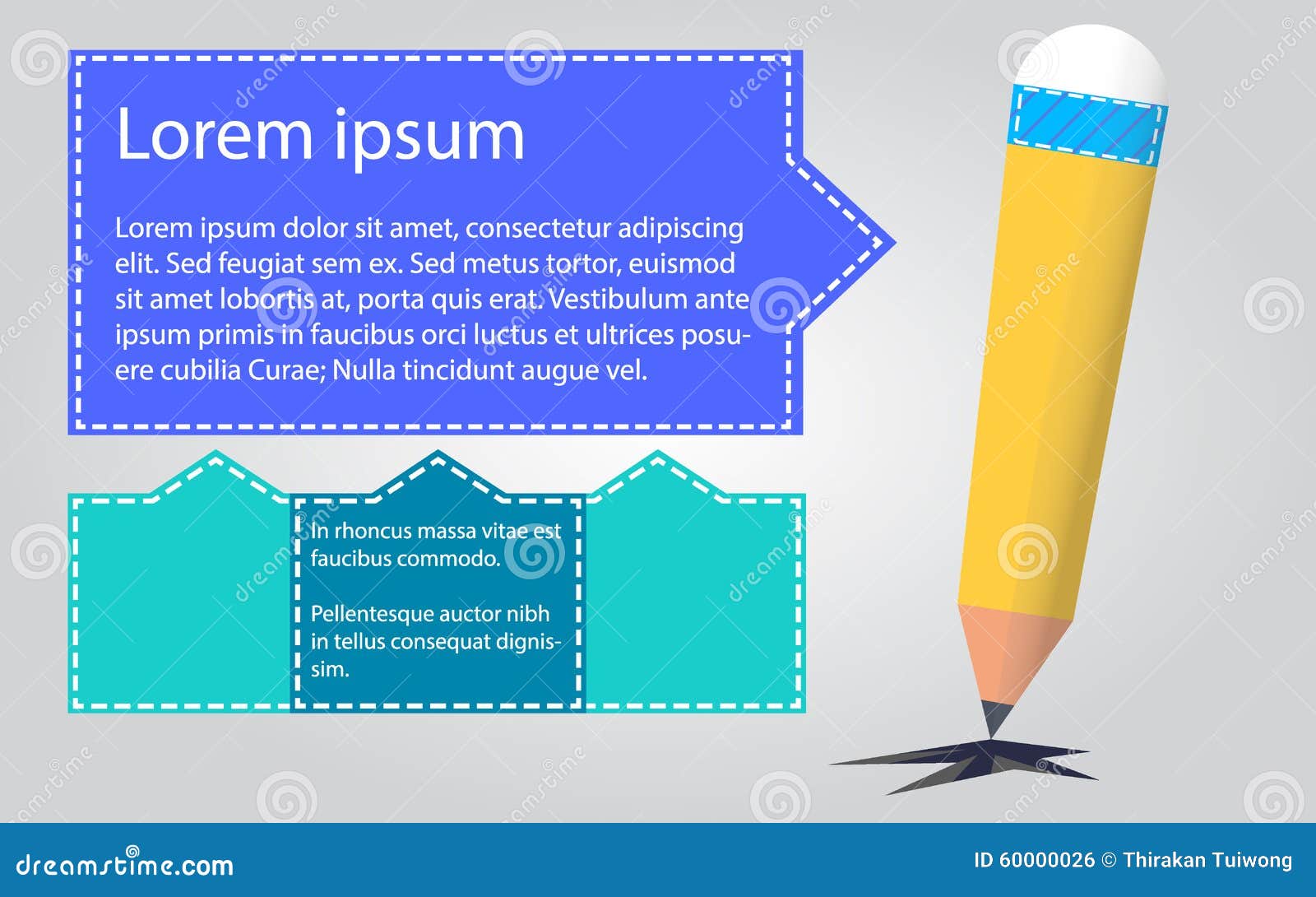 Structure Template Of Landing Page Call To Action Button Selected Blue