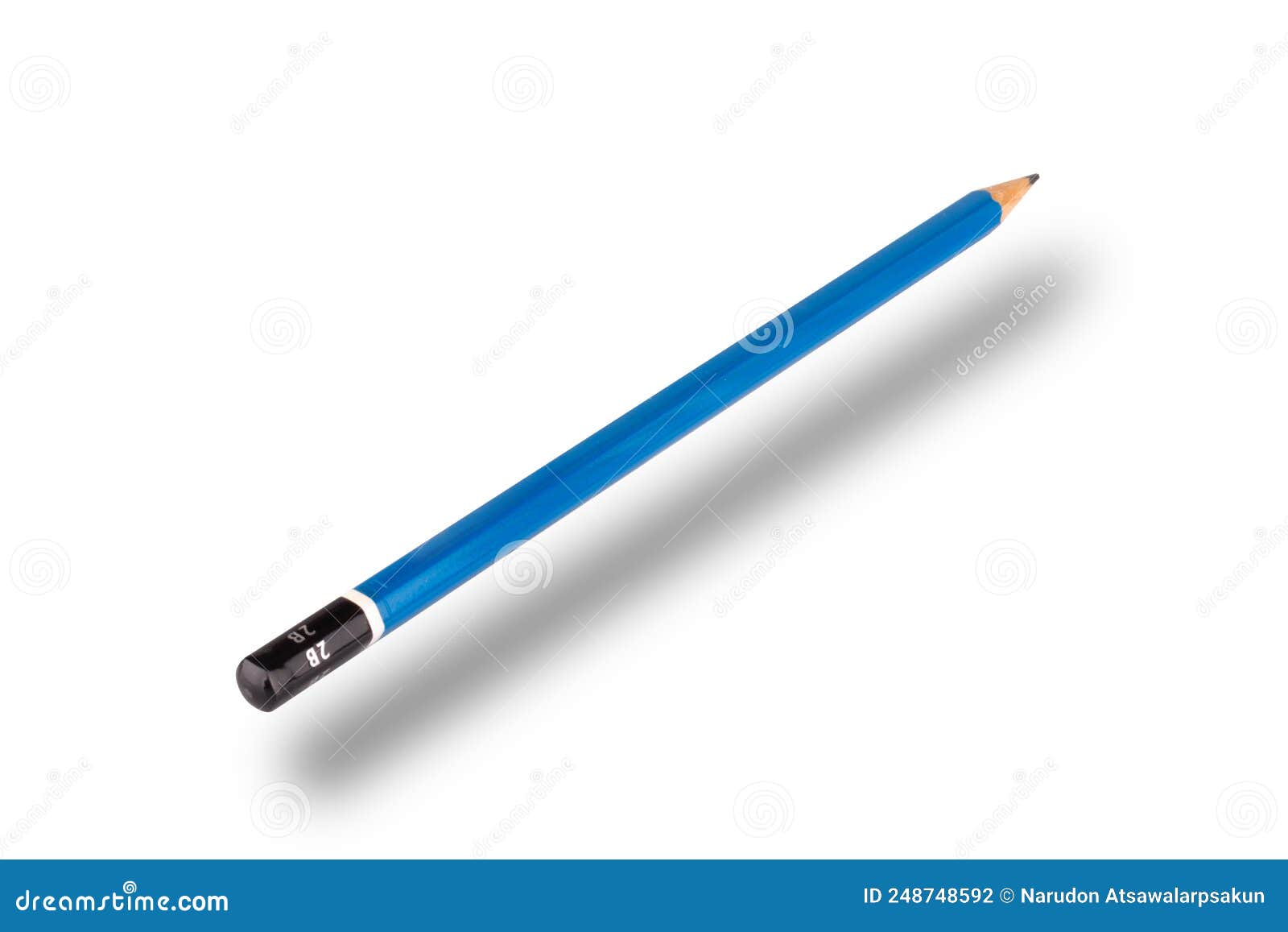 Pencil 2B Isolated On White Background Royalty-Free Stock Image ...