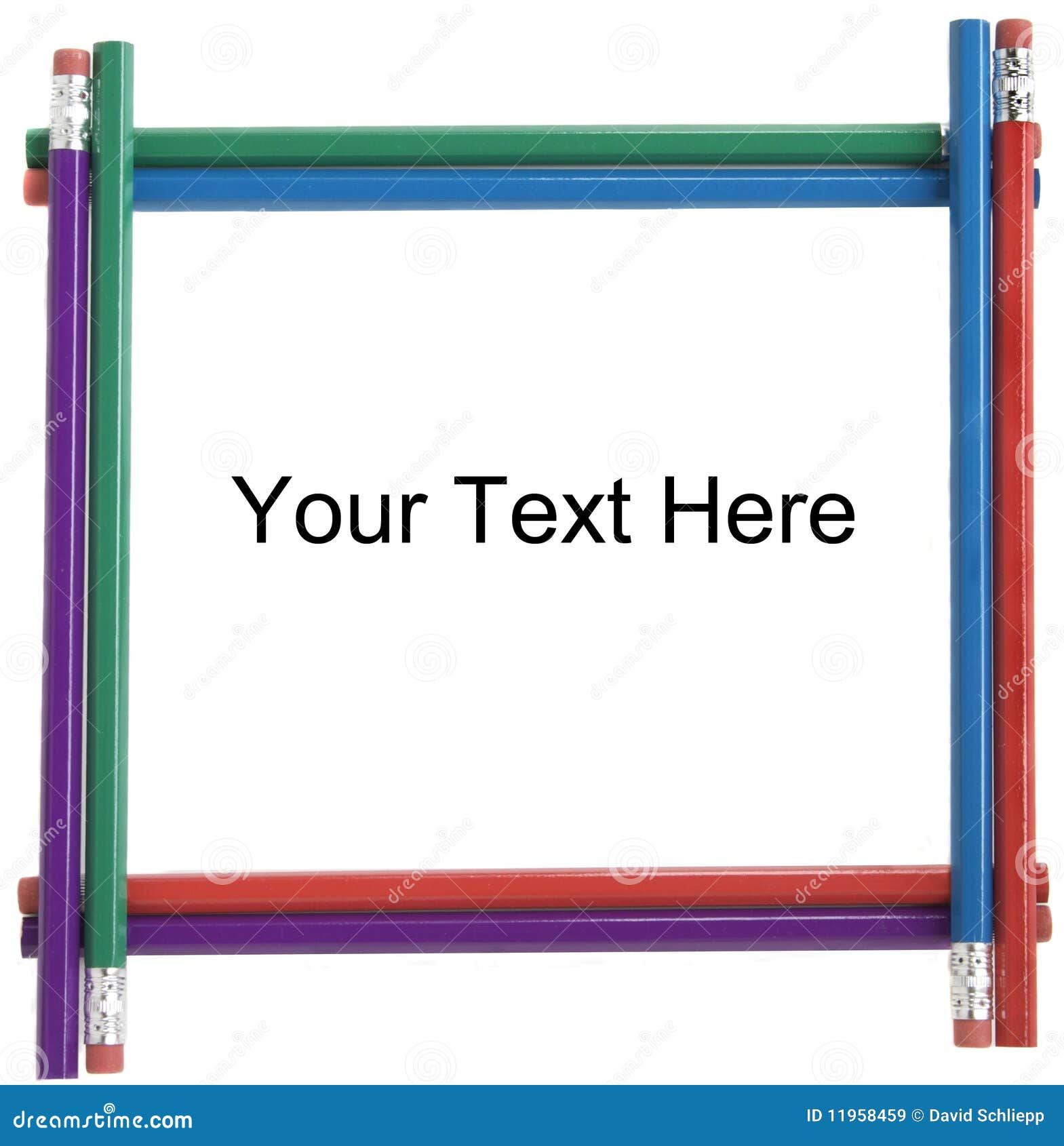 Pencil Border Frame Royalty-Free Stock Photography | CartoonDealer.com ...